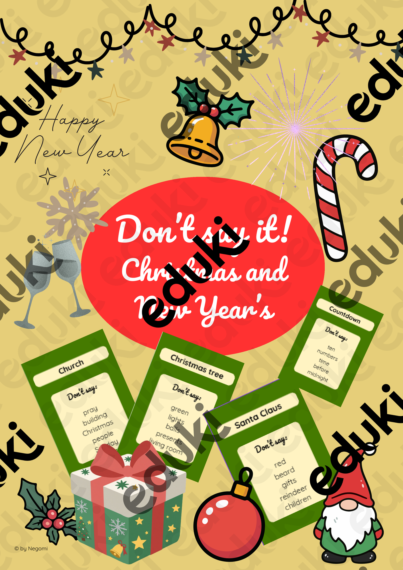 Don't Say It - Christmas + New Year's (A2/B1) – Unterrichtsmaterial im ...