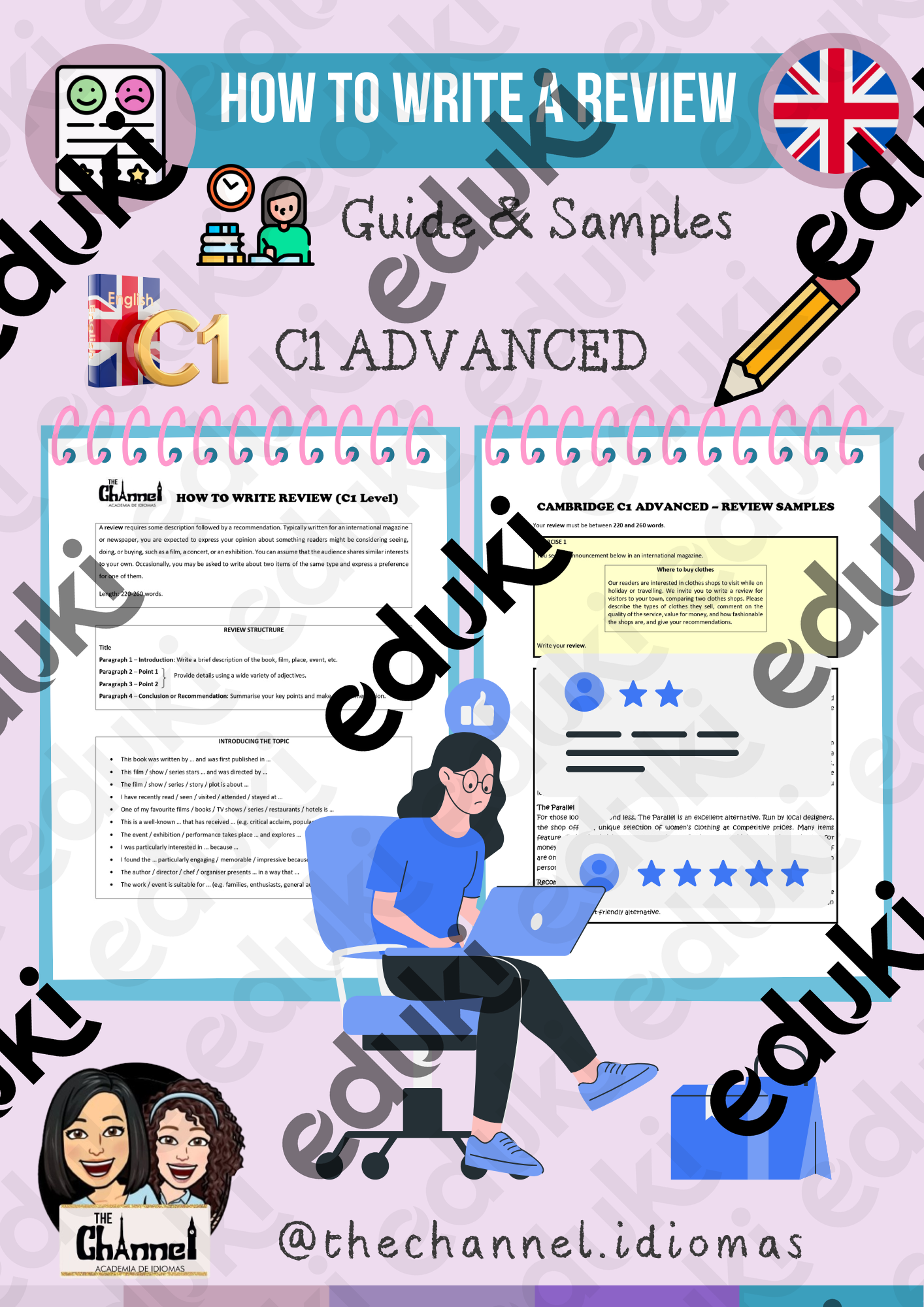 HOW TO WRITE A REVIEW – Guide & Samples (C1 Advanced) - material de la ...