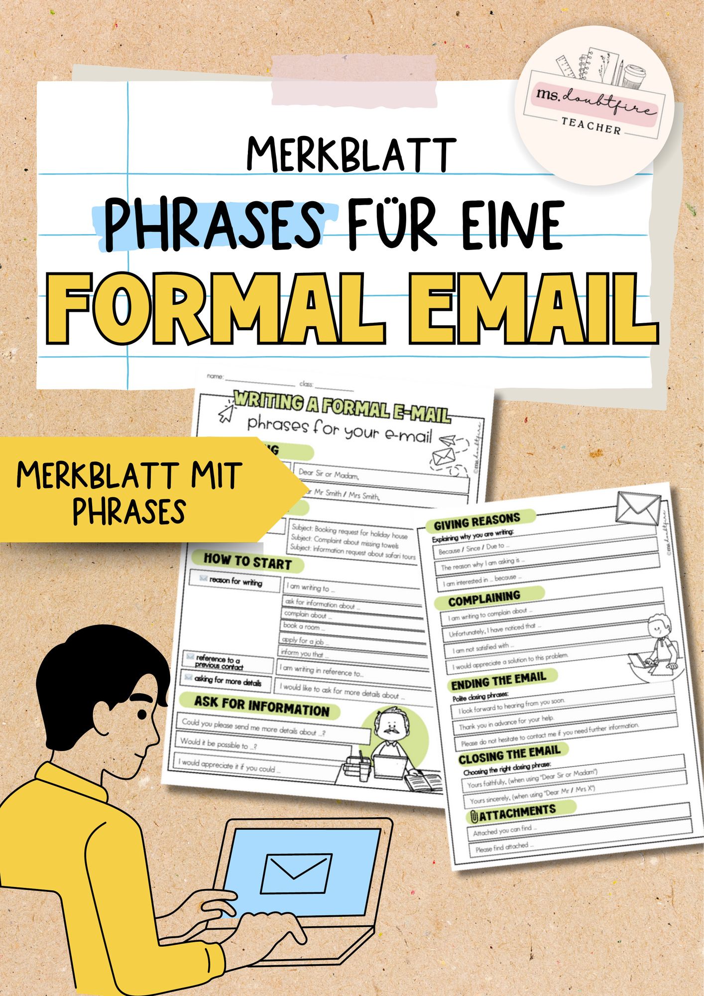 Formal email | Phrases | Writing an e-mail (Come scrivere una E-Mail ...