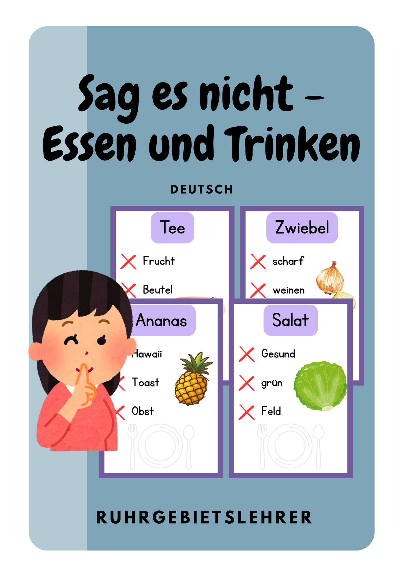 Sag es nicht - Essen und Trinken – Unterrichtsmaterial im Fach Deutsch