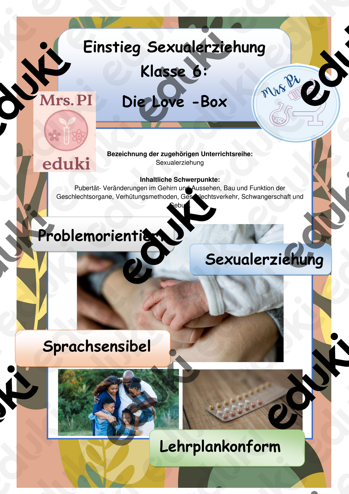 Einstiegsstunde Sexualerziehung : Die Methode der Love-Box ...