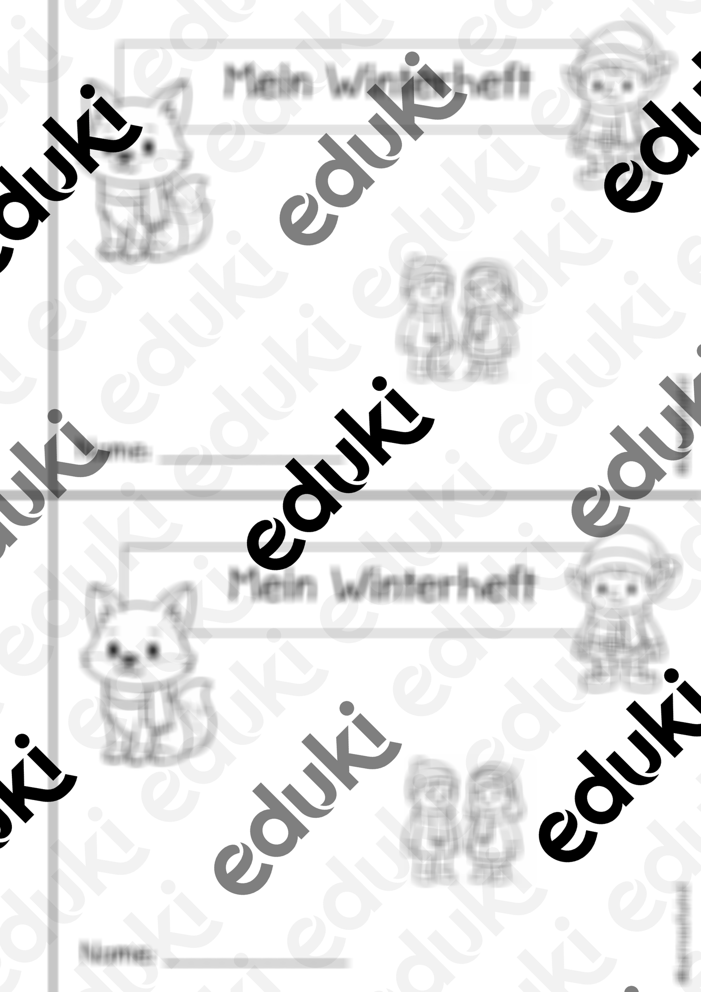 D: Winterheft mit Basisgrapehmen – Unterrichtsmaterial im Fach Deutsch