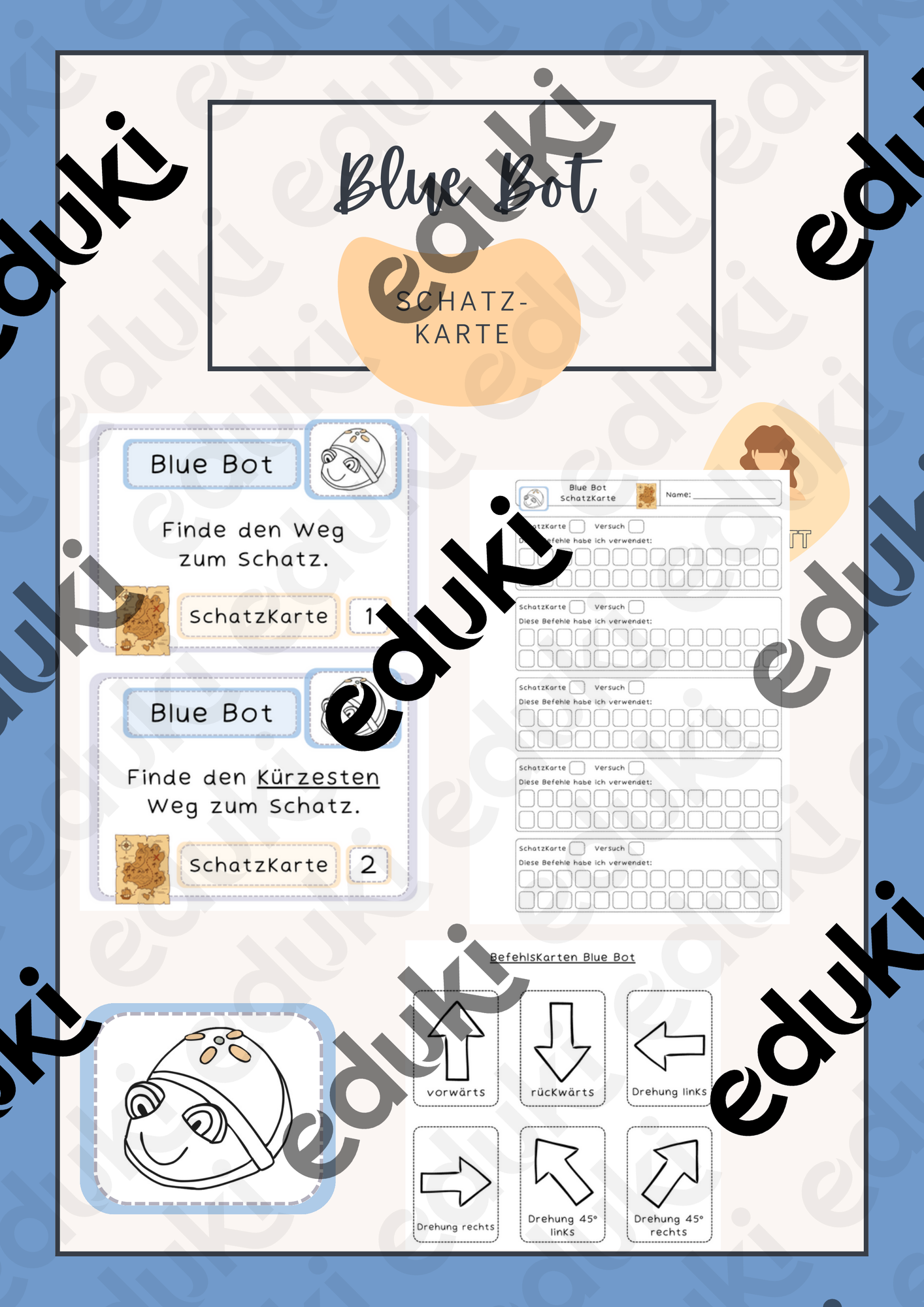 Schatzkarte I Programmieren I Informatik I Roboter I Blue Bot ...