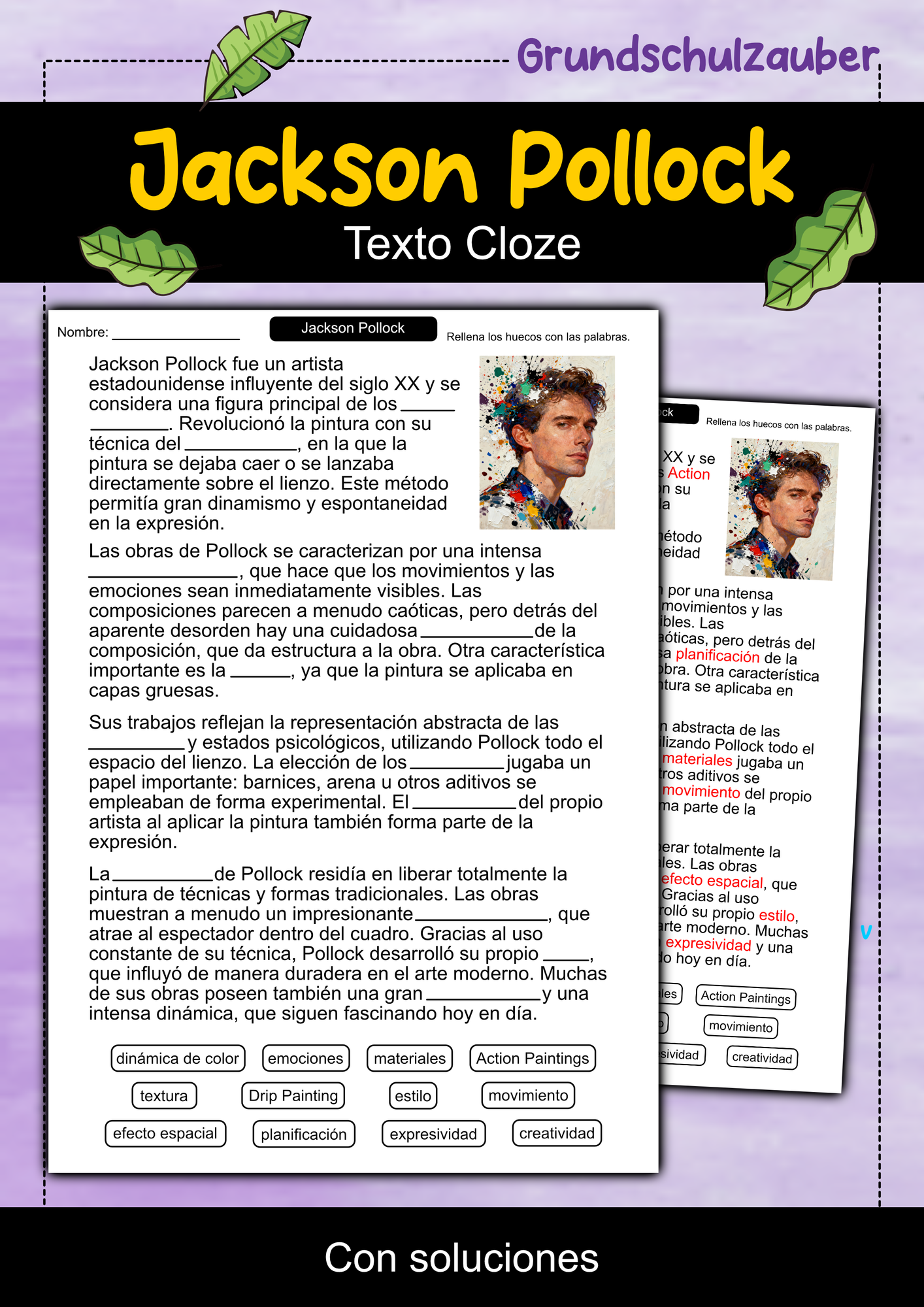 Jackson Pollock | Lückentext | Abstrakter Expressionismus ...