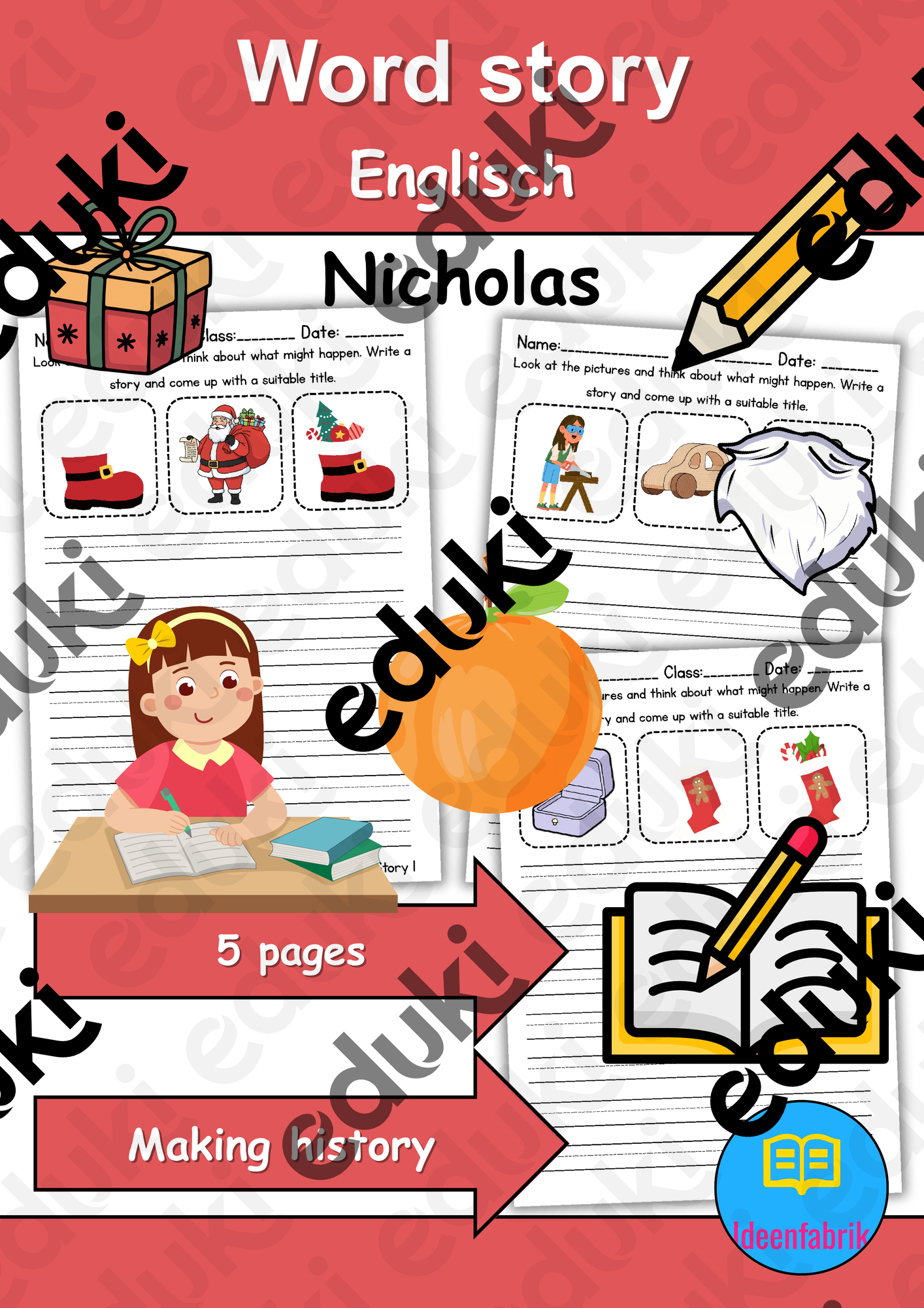 Nikolaus / Nicholas / Police: word story / Reizwortgeschichten ...