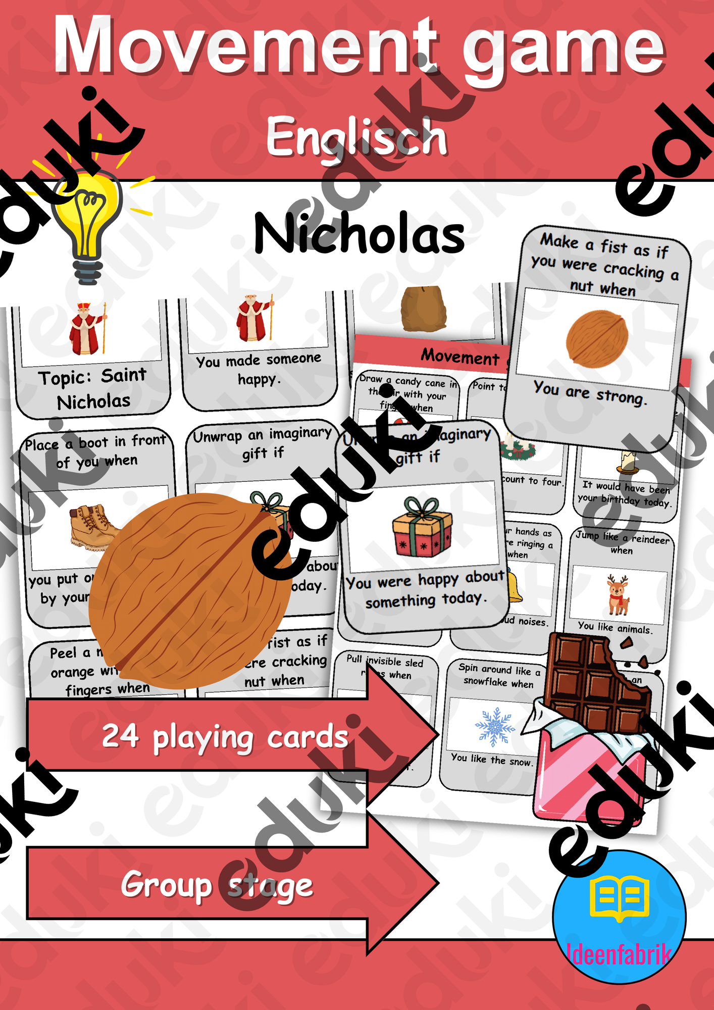 Bewegungsspiel: Nikolaus / Nicholas - Englisch – Unterrichtsmaterial im ...