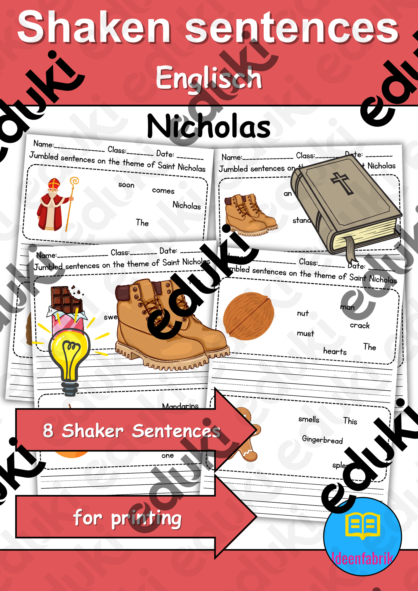 Schüttelsätze / Jumbled Sentences: Nikolaus / Nicholas / Police ...