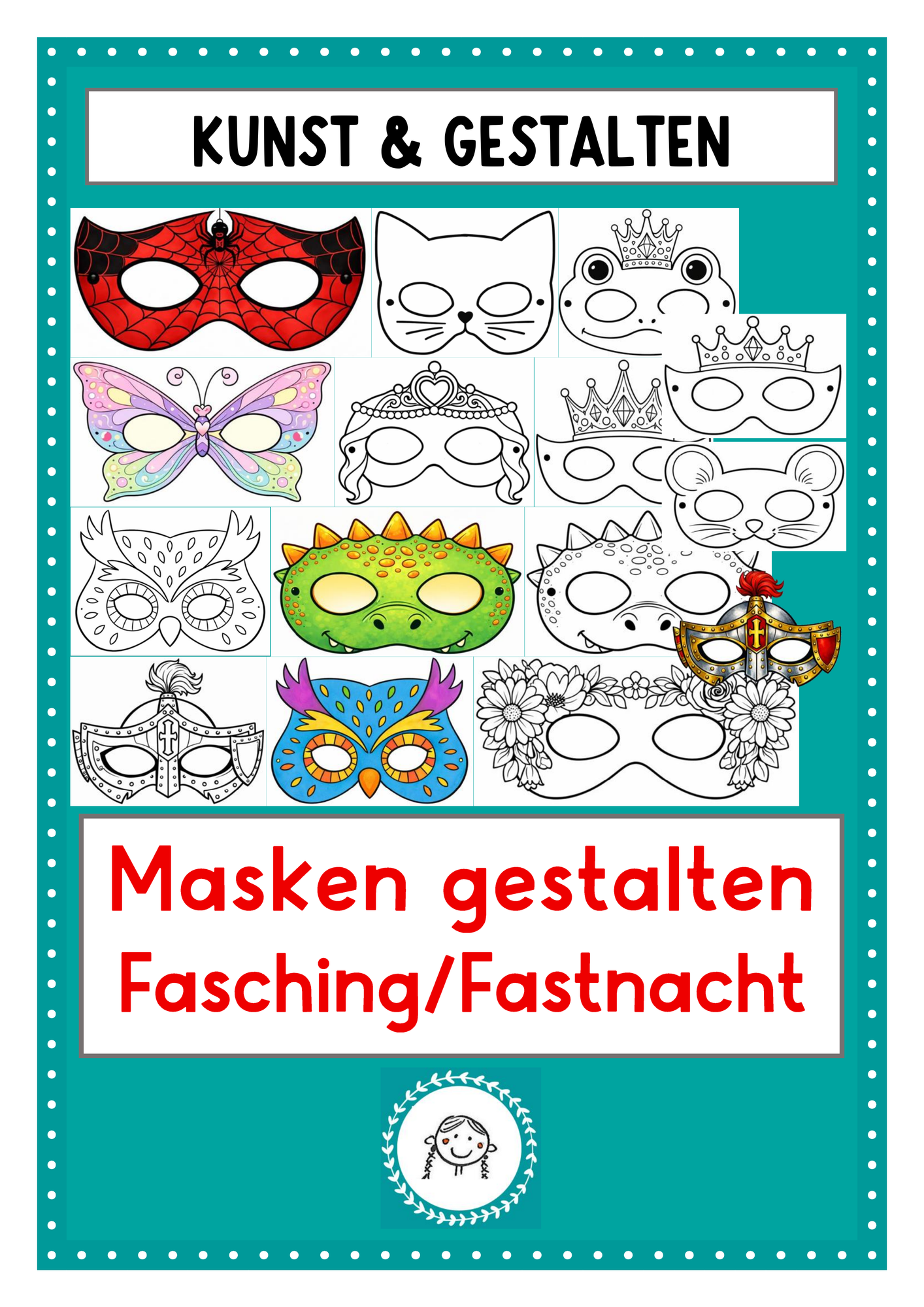 Masken gestalten Fasching. Karneval. Fastnacht – Unterrichtsmaterial in ...
