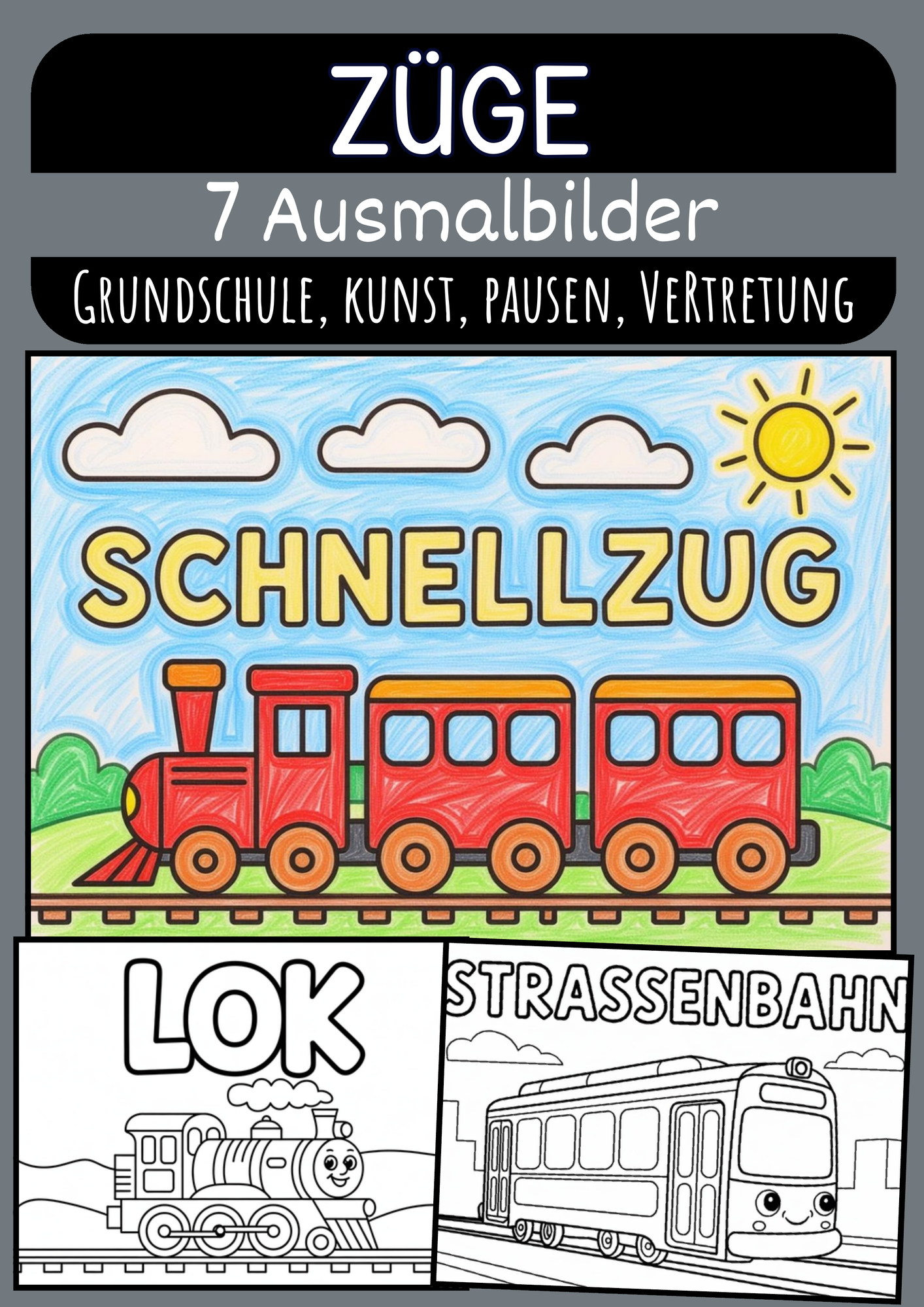 Züge Bild Grundschule Ausmalbilder Züge Grundschule ...