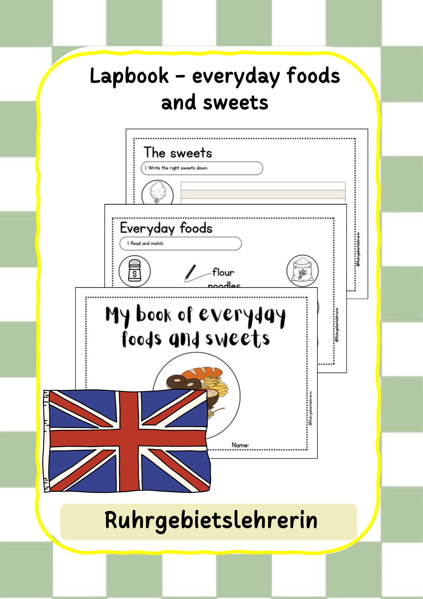 Lapbook - everyday foods and sweets – Unterrichtsmaterial im Fach Englisch