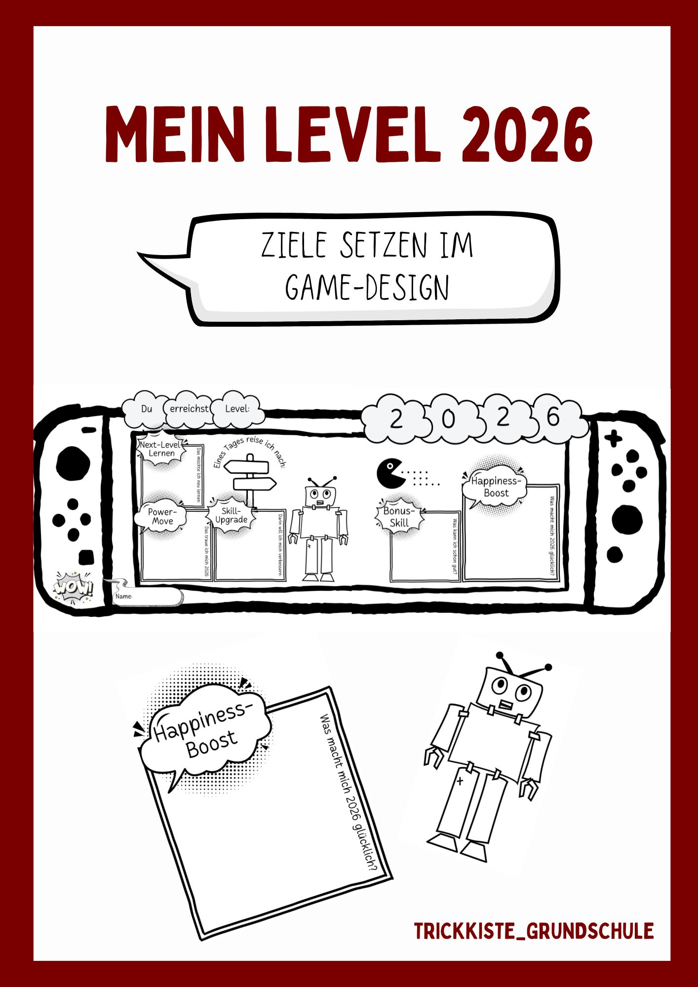 Ziele setzen im Game-Design - Mein Level 2026 – Unterrichtsmaterial im ...
