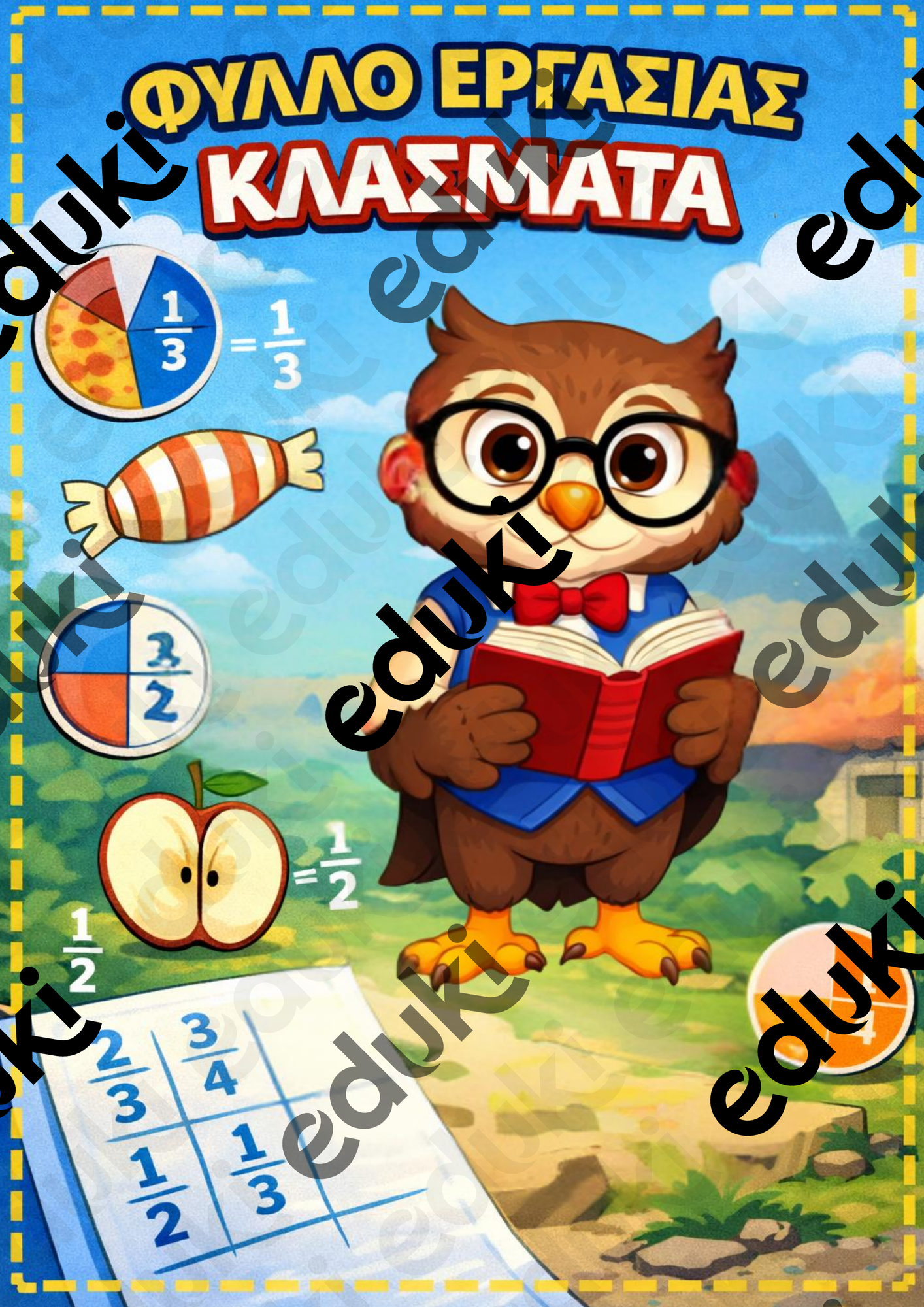 Εισαγωγή στα κλάσματα Γ' Δημοτικού - Εκπαιδευτικό υλικό για το μάθημα