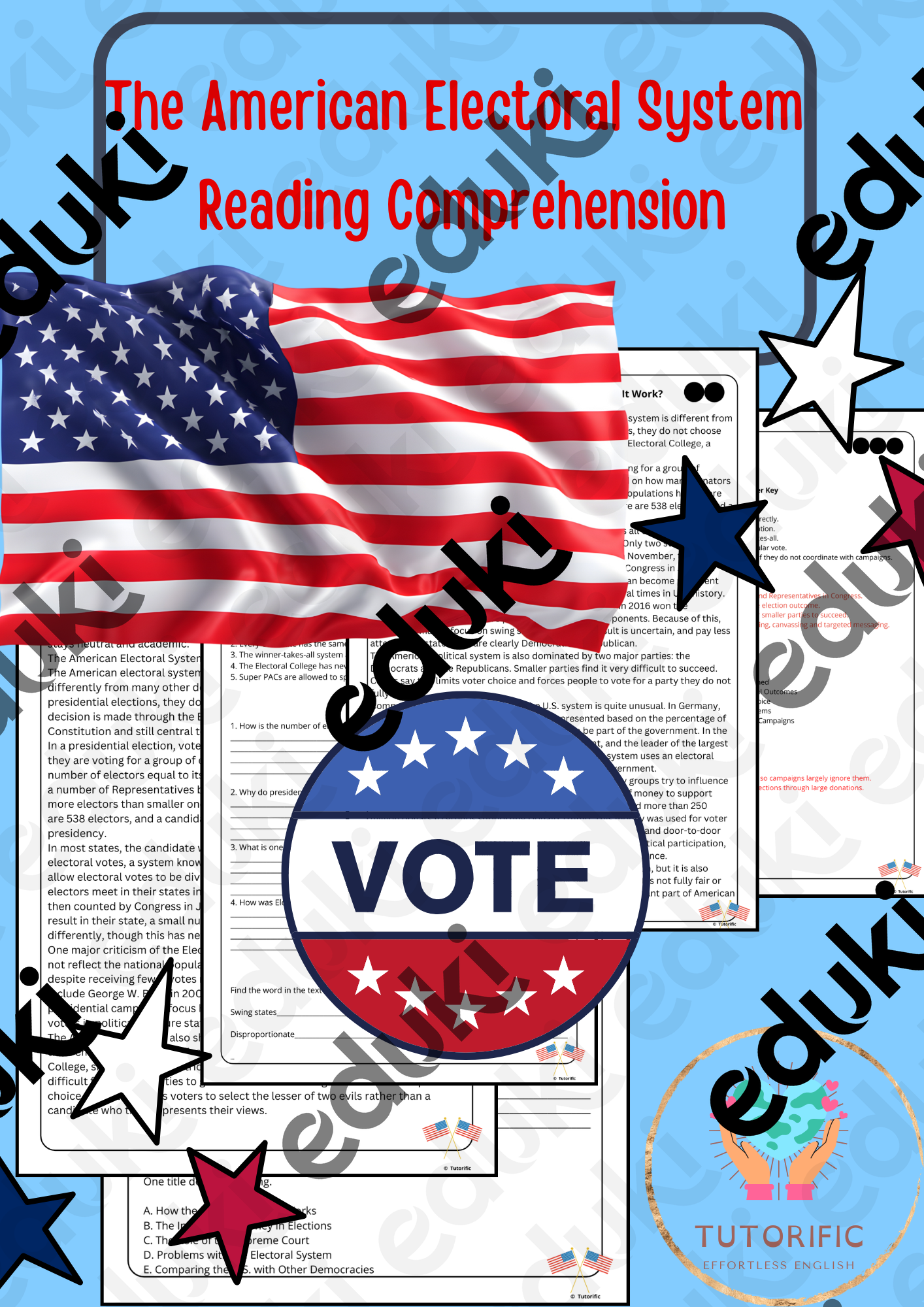 American Electoral System - Reading Comprehension – Unterrichtsmaterial ...