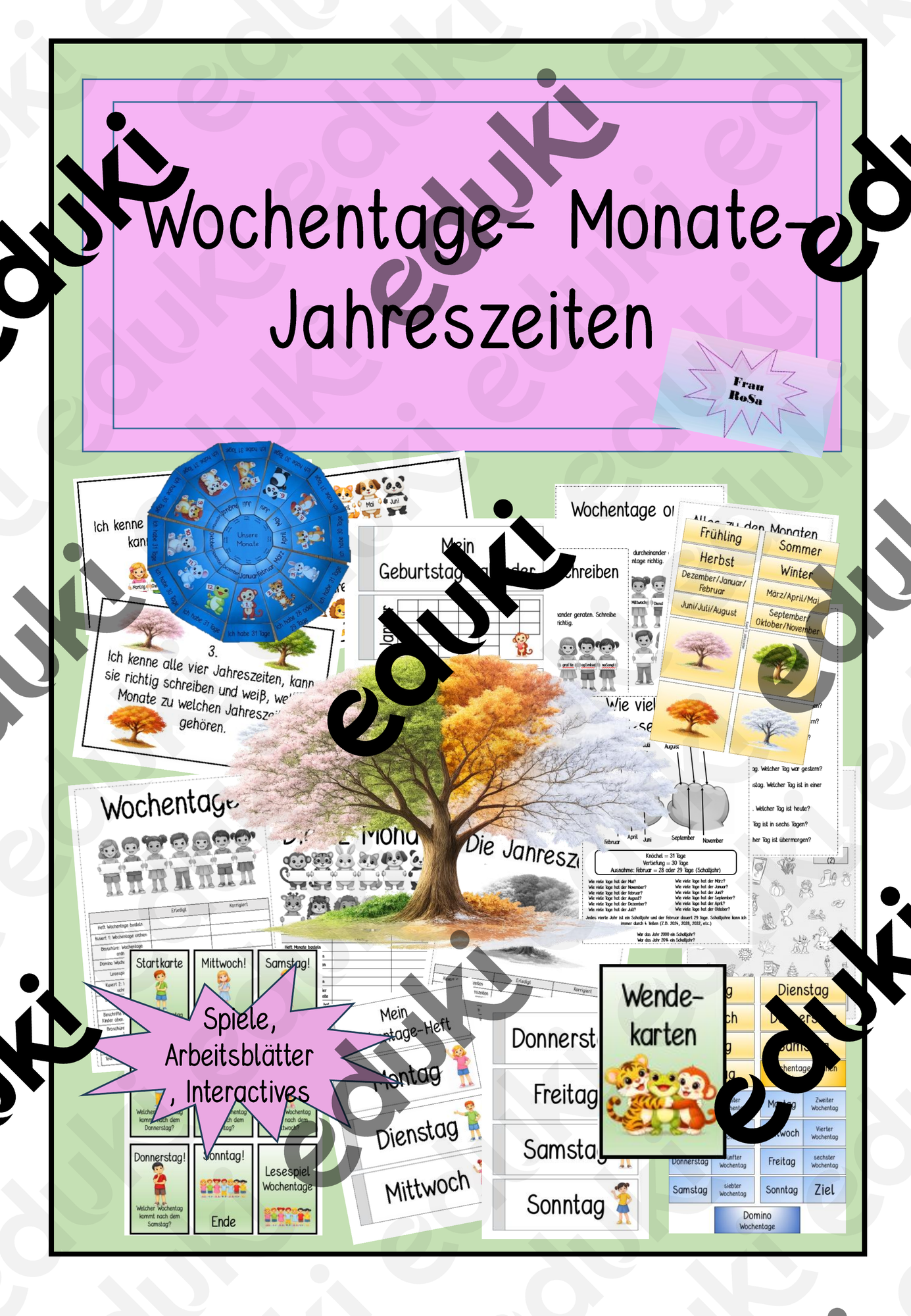 Rund ums Jahr : Wochentage , Monate , Jahreszeiten , Jahr ...