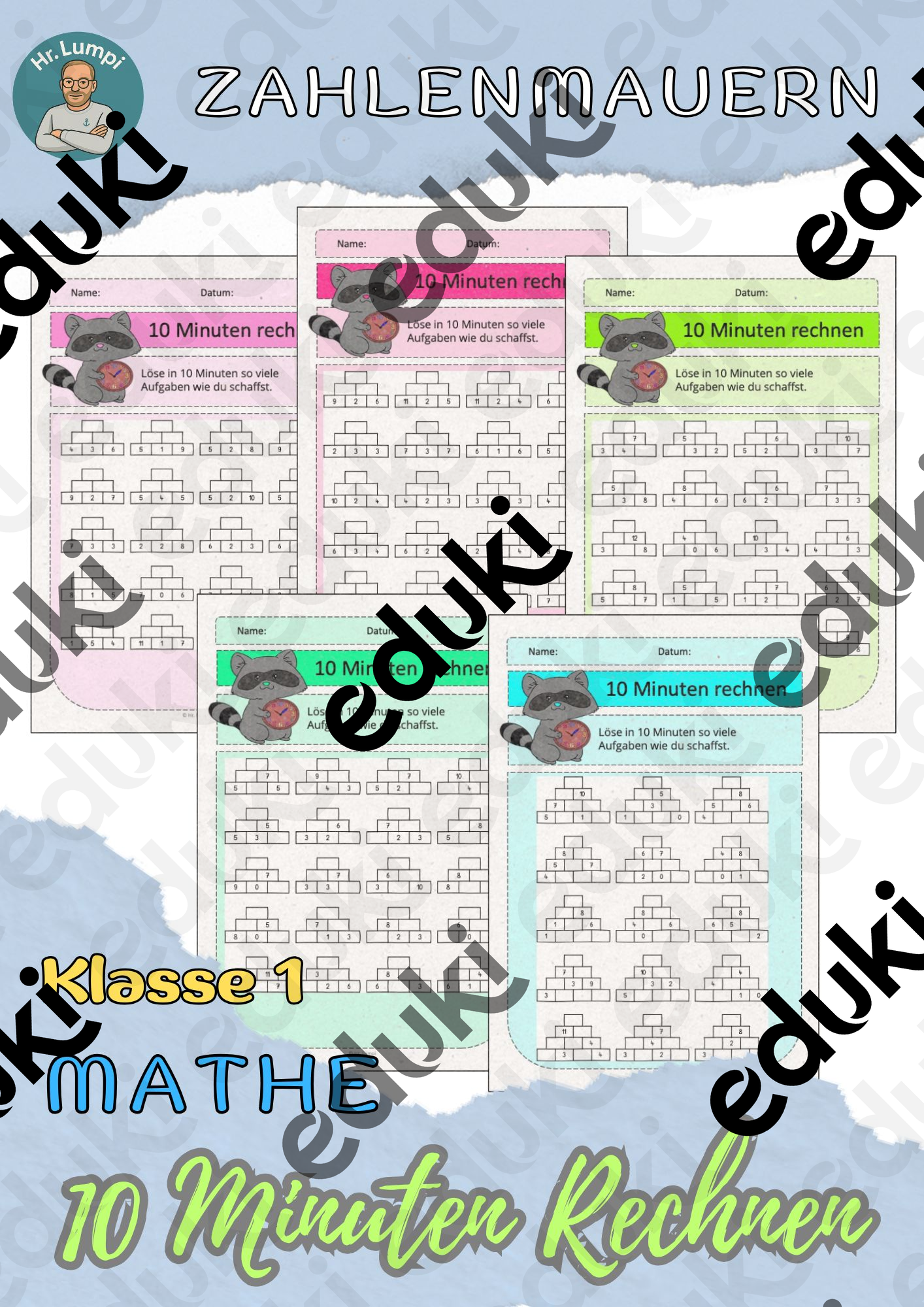 10 Minuten rechnen Zahlenmauern ZR20 – Unterrichtsmaterial im Fach ...