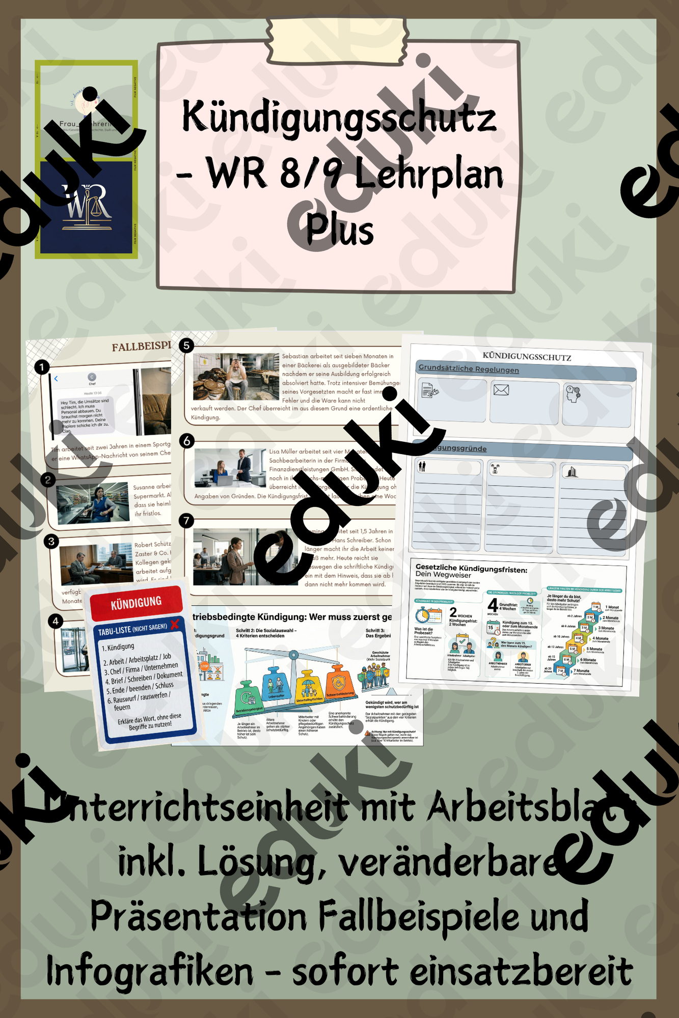 Kündigungsschutz - WR 8/9 Lehrplan Plus – Unterrichtsmaterial in den ...