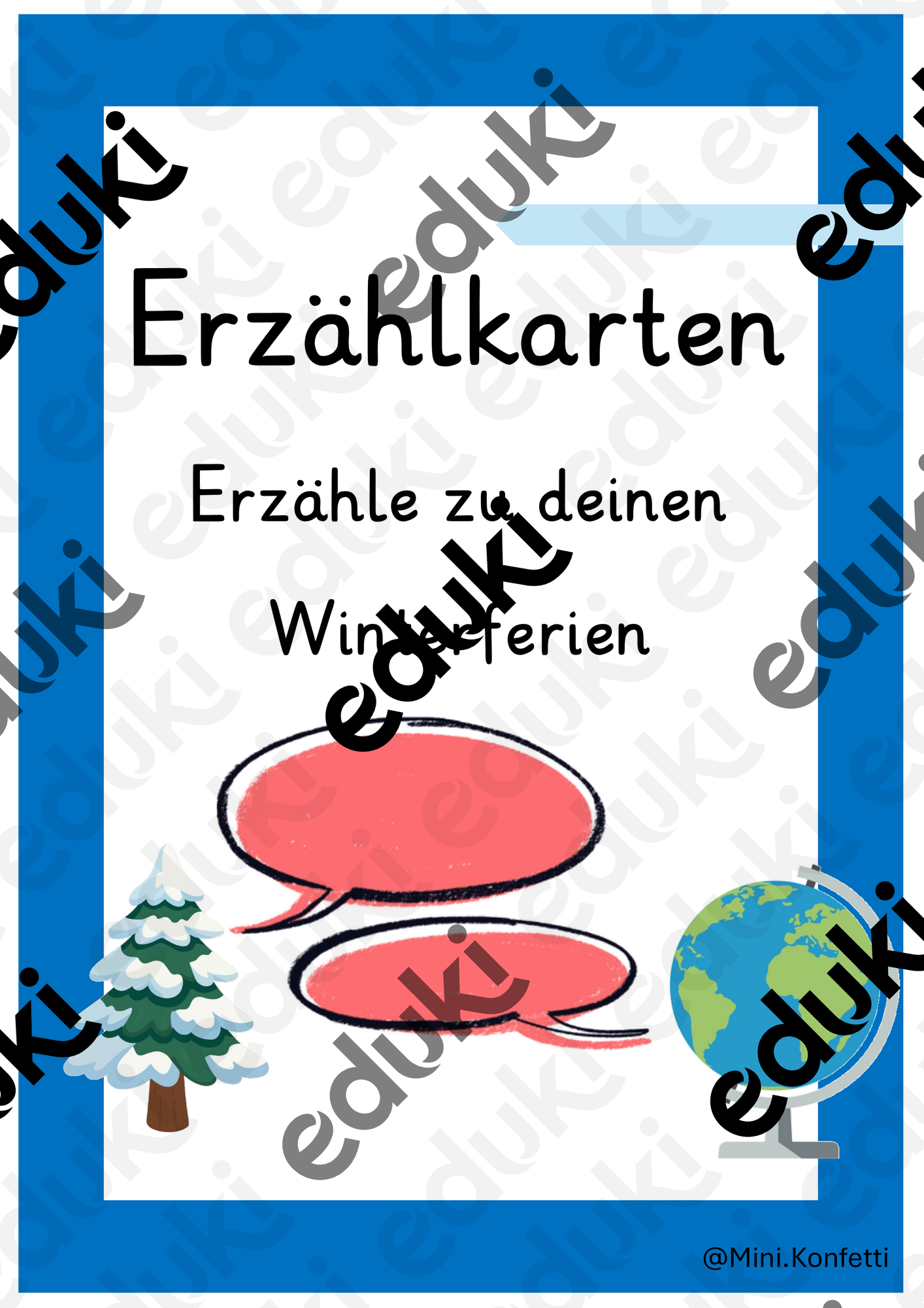 Erzählkarten Winterferein – Unterrichtsmaterial im Fach Deutsch