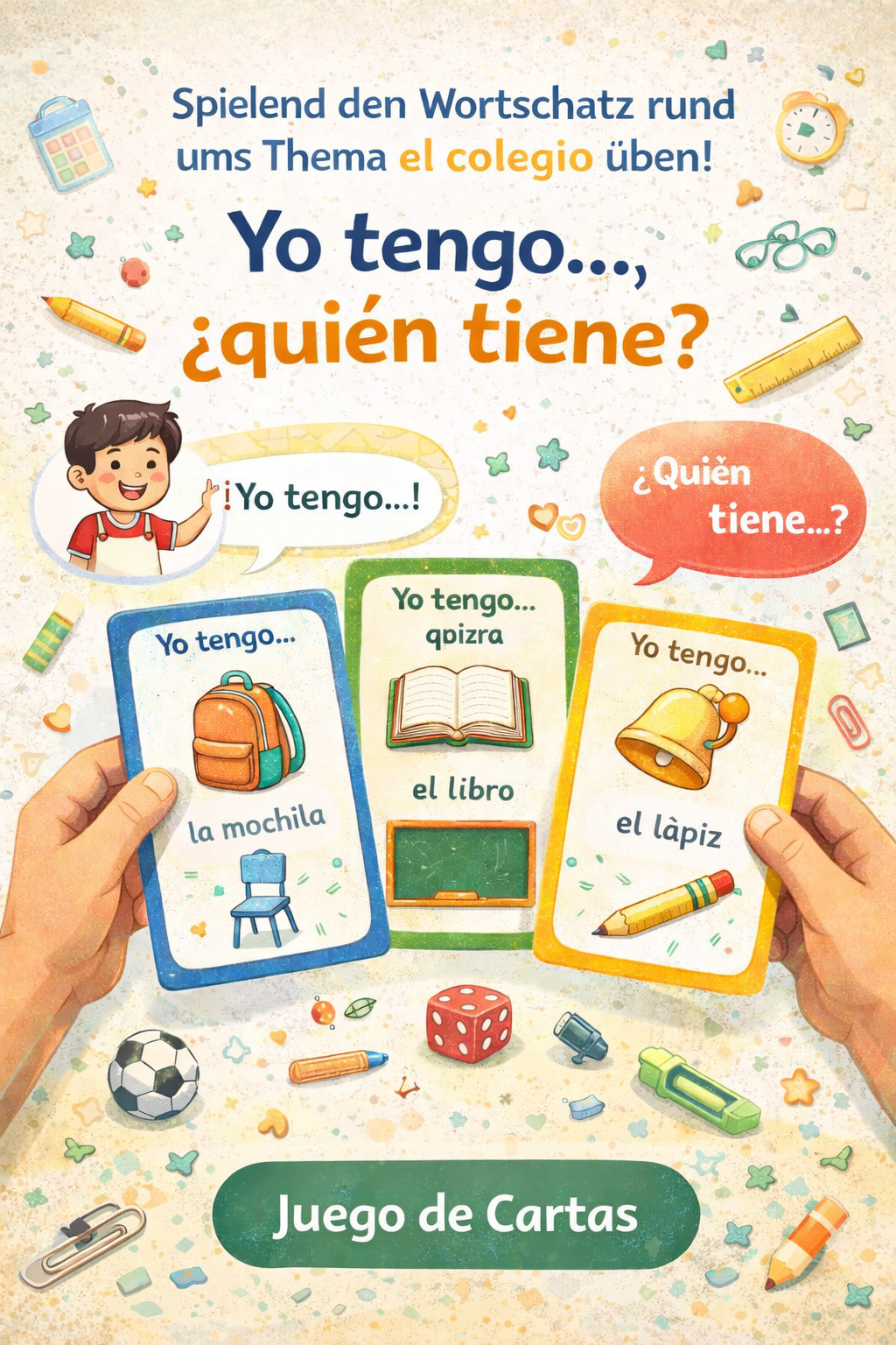 Spiel/Juego - "Yo tengo..,¿Quién tiene?..." (el colegio ...