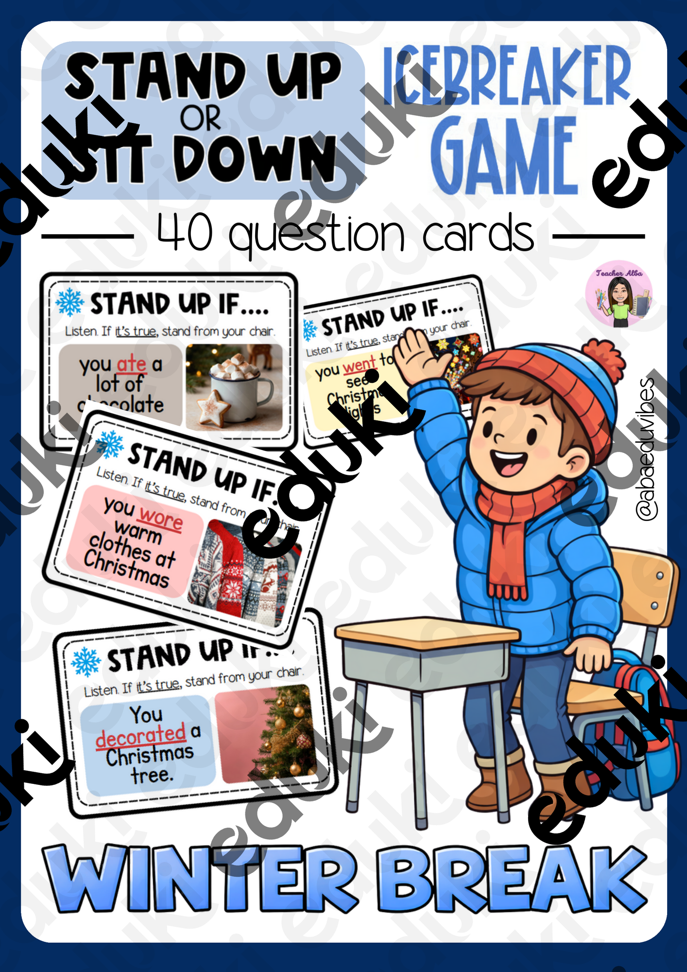 After Christmas Break (Stand up if) - material de la siguiente ...