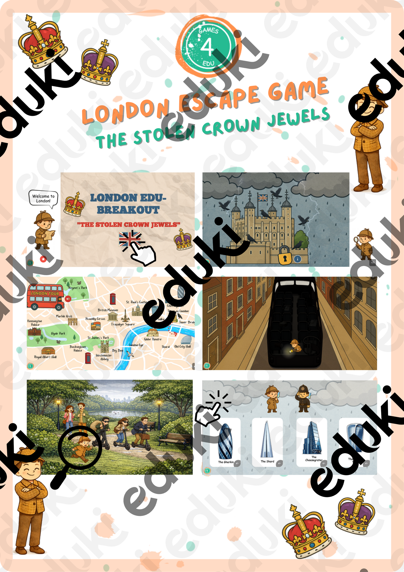 Digital Educational Escape Game London: The Stolen Crown Jewels ...