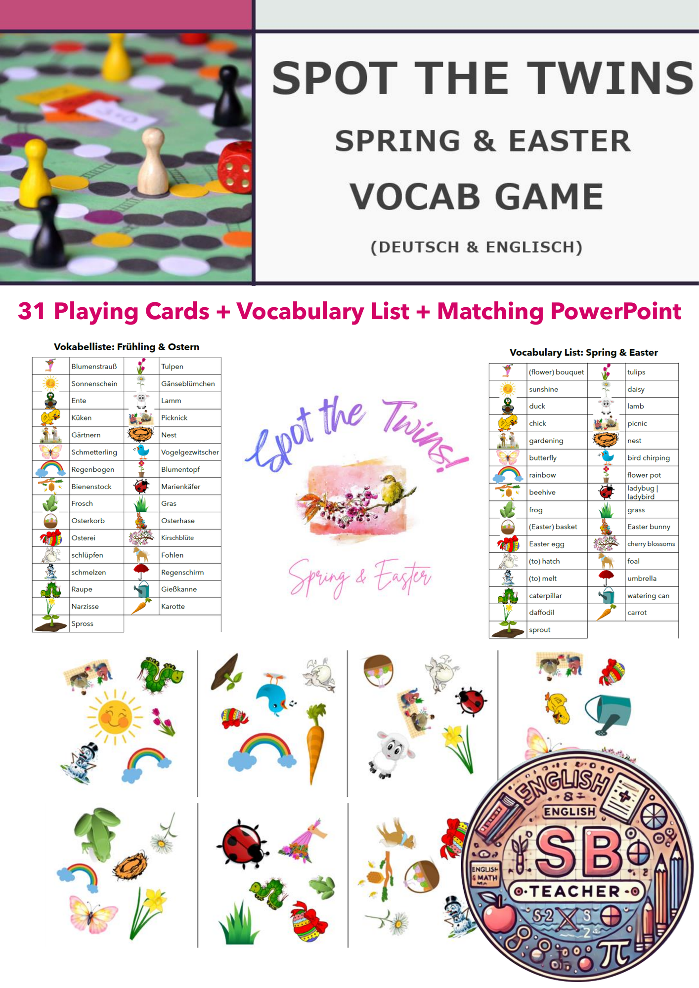 Spot the Twins: Spring & Easter (Finde die Zwillinge! Frühling & Ostern ...