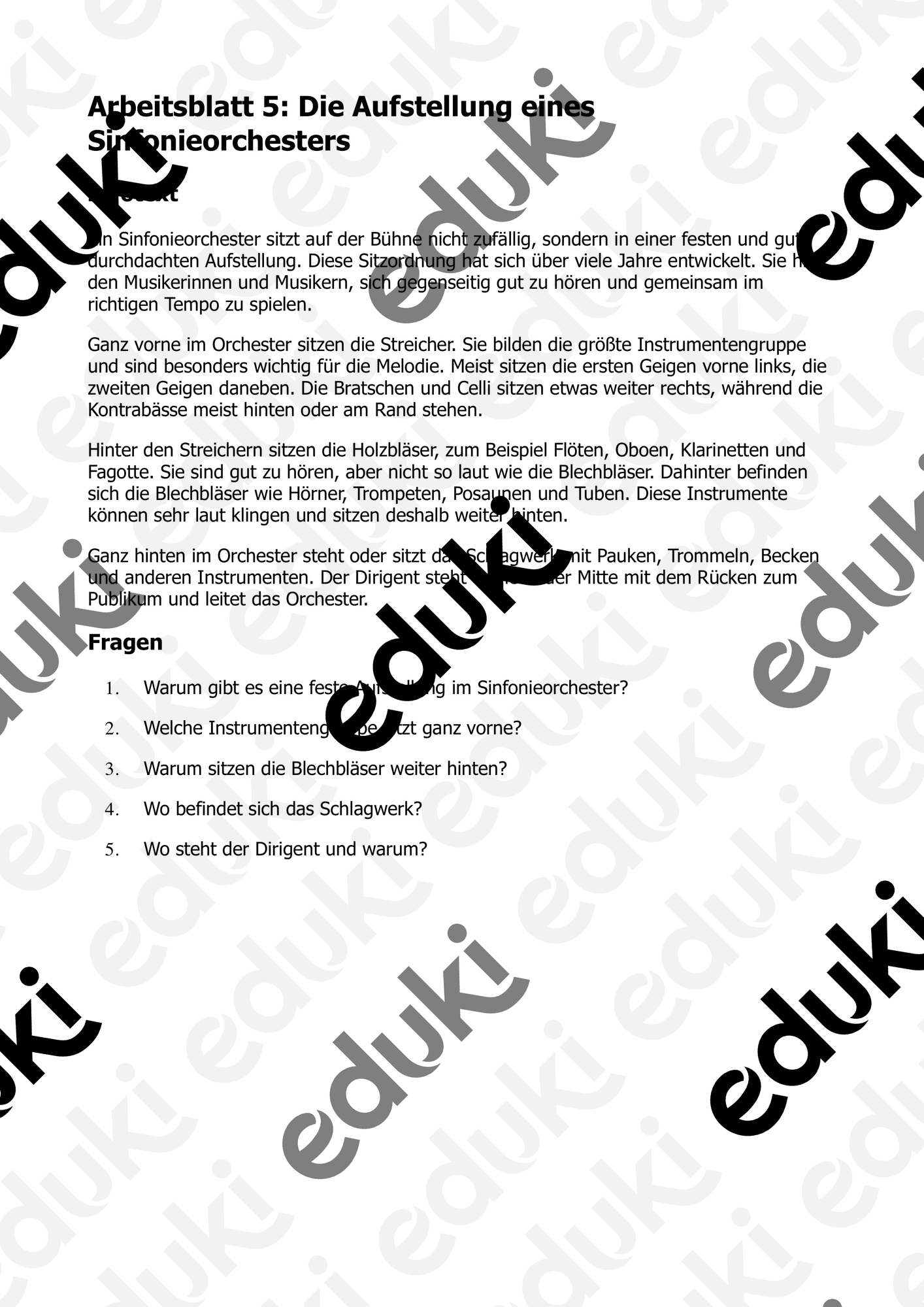 5 KLASSE SCRIPT ORCHESTER – Unterrichtsmaterial im Fach Musik