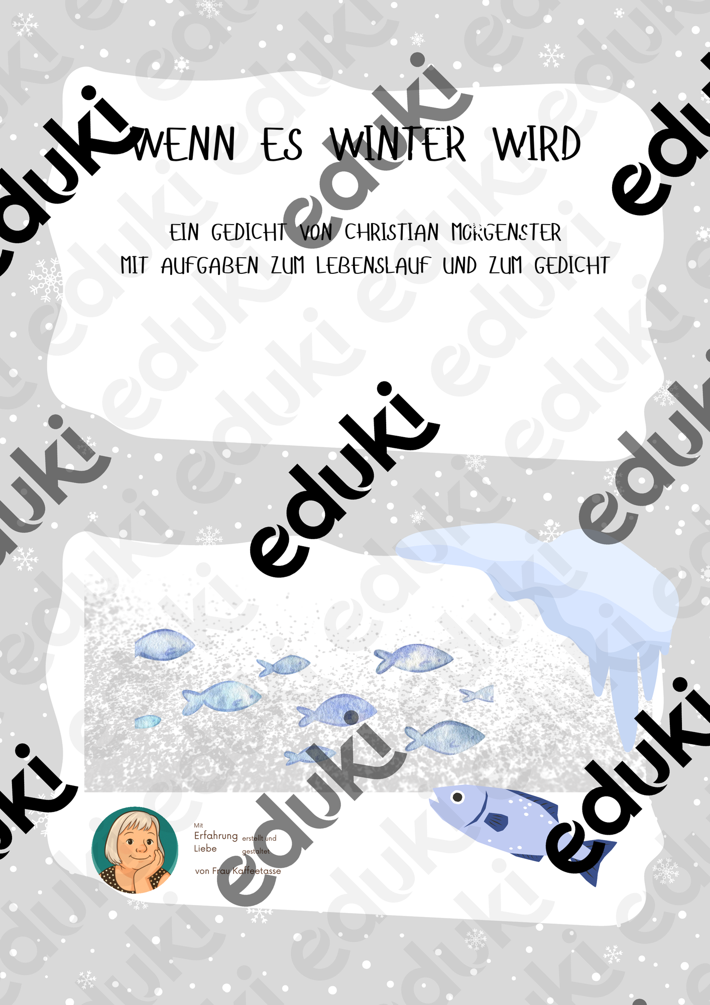 Wenn es Winter wird von Christian Morgenstern – Unterrichtsmaterial im ...