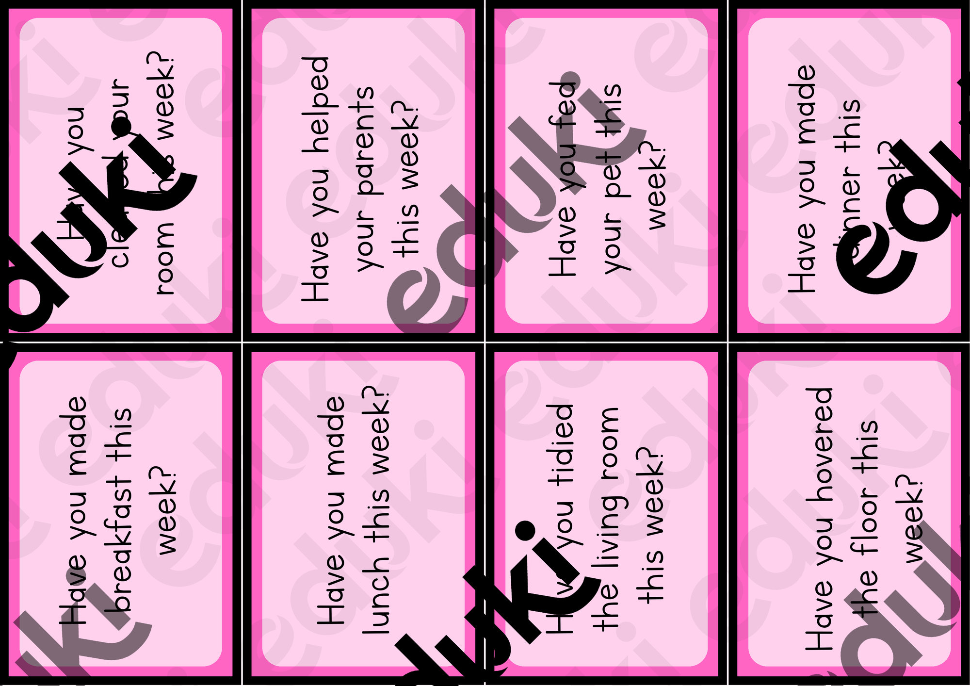 Stop&Swap Household jobs und present Perfect BlueLine 2 Unit 2 ...