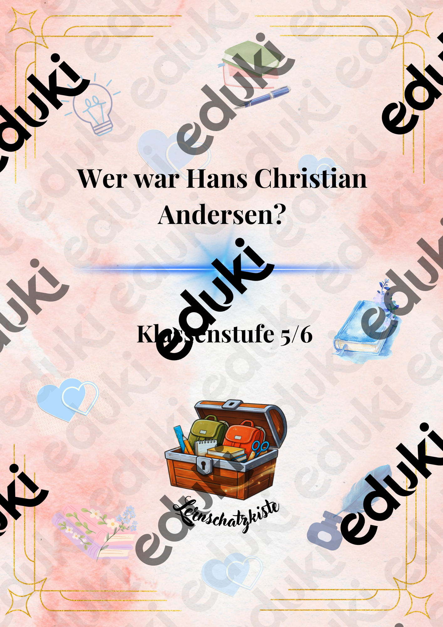 Märchen-Wer war Hans Christian Andersen? – Unterrichtsmaterial im Fach ...