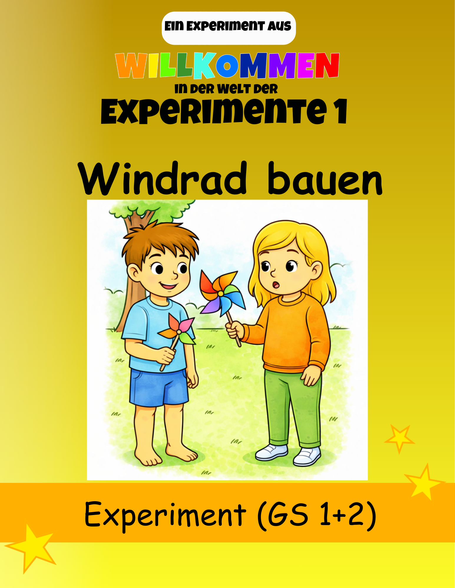 Windrad bauen– Wenn Luft Dinge in Bewegung bringt – Unterrichtsmaterial im Fach Sachunterricht