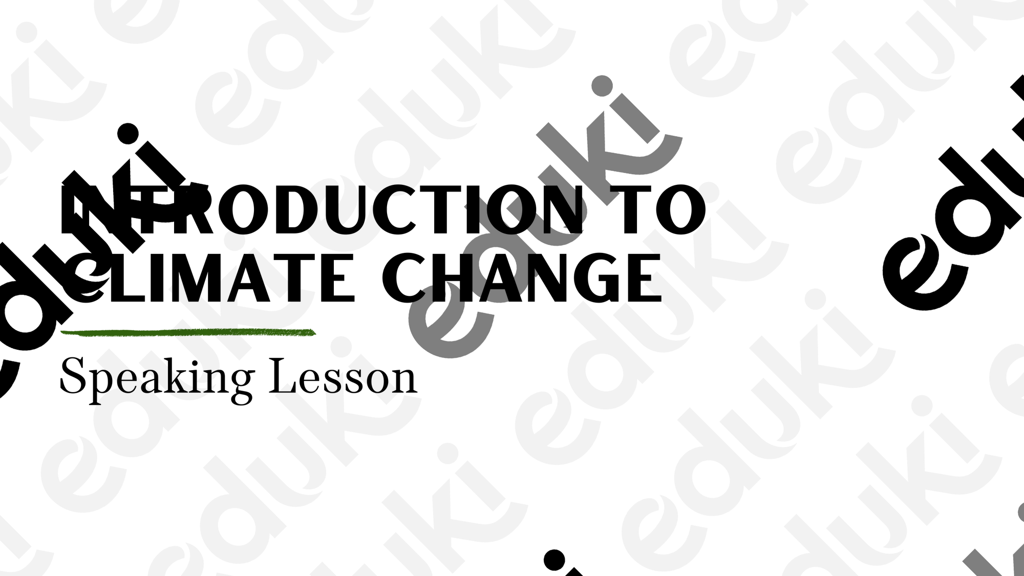 Englisch: Speaking - Climate Change – Unterrichtsmaterial im Fach Englisch