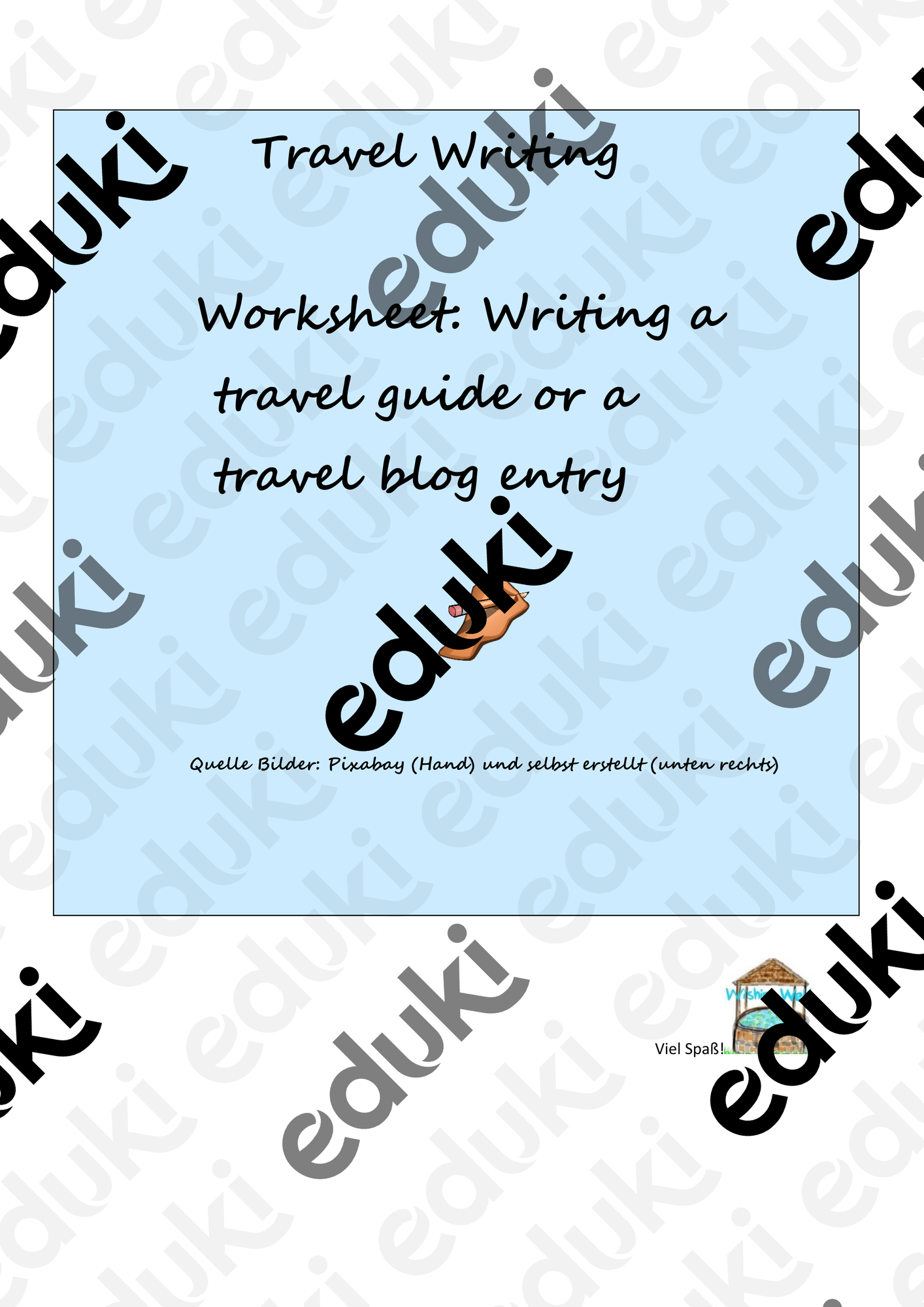 Travel Writing: Writing a Travel Blog or Guide – Unterrichtsmaterial im ...