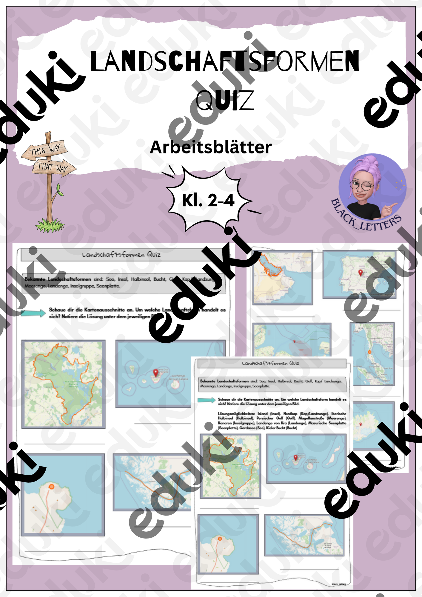 Landschaftsformen: Miniwissen und Quiz – Unterrichtsmaterial im Fach ...