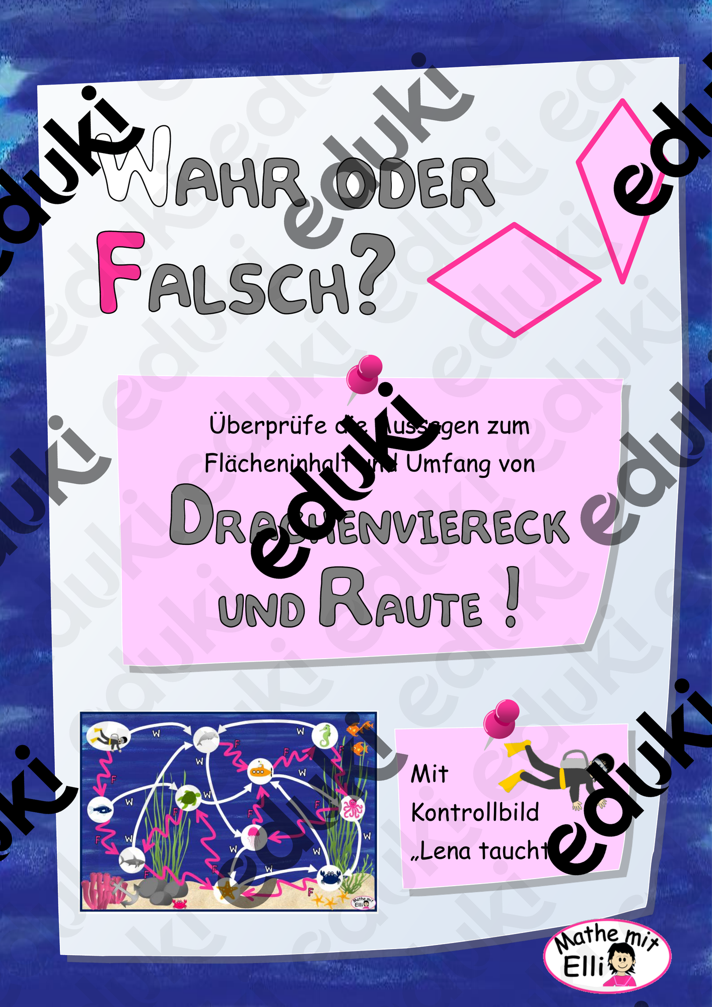 "Wahr oder falsch?" Drache und Raute berechnen, Lösungen ...