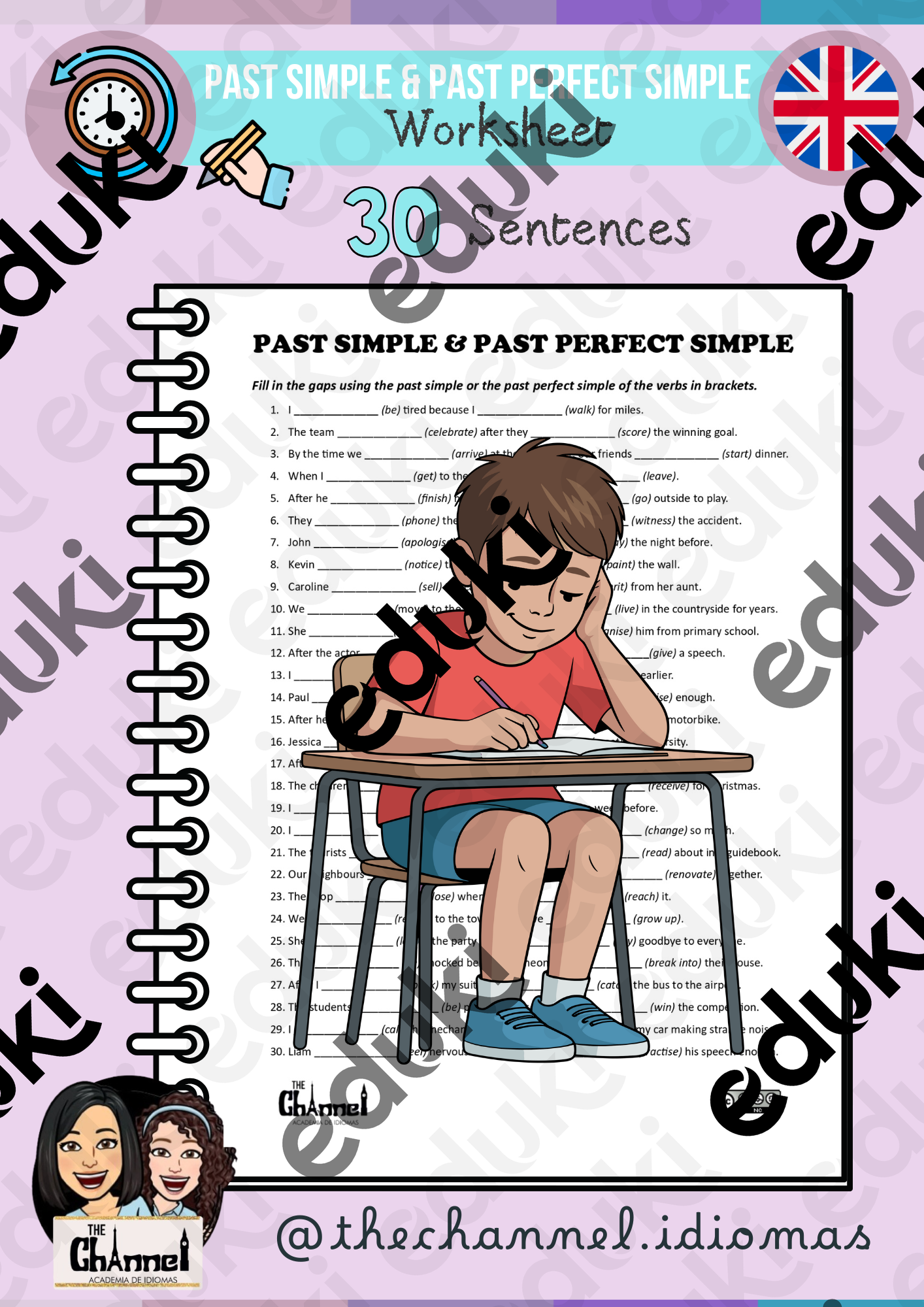 PAST SIMPLE & PAST PERFECT SIMPLE – Worksheet - Materiale didattico per la materia Inglese