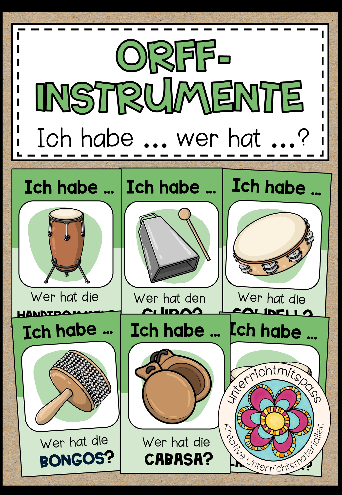ORFF-INSTRUMENTE - Ich habe… wer hat ... ? – Unterrichtsmaterial im ...
