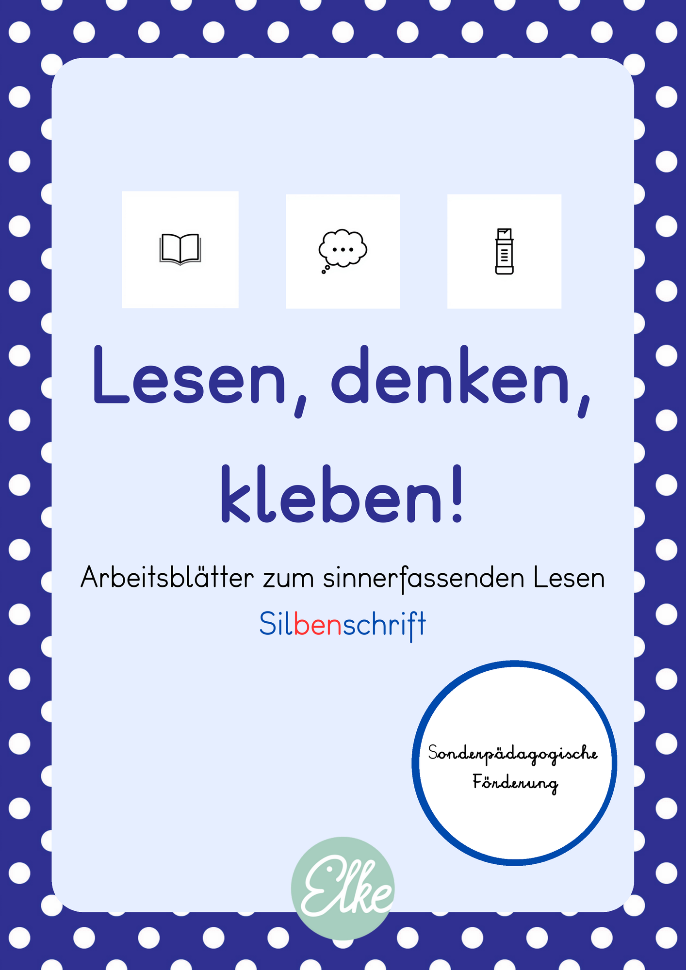 lesen denken kleben – Unterrichtsmaterial im Fach Deutsch