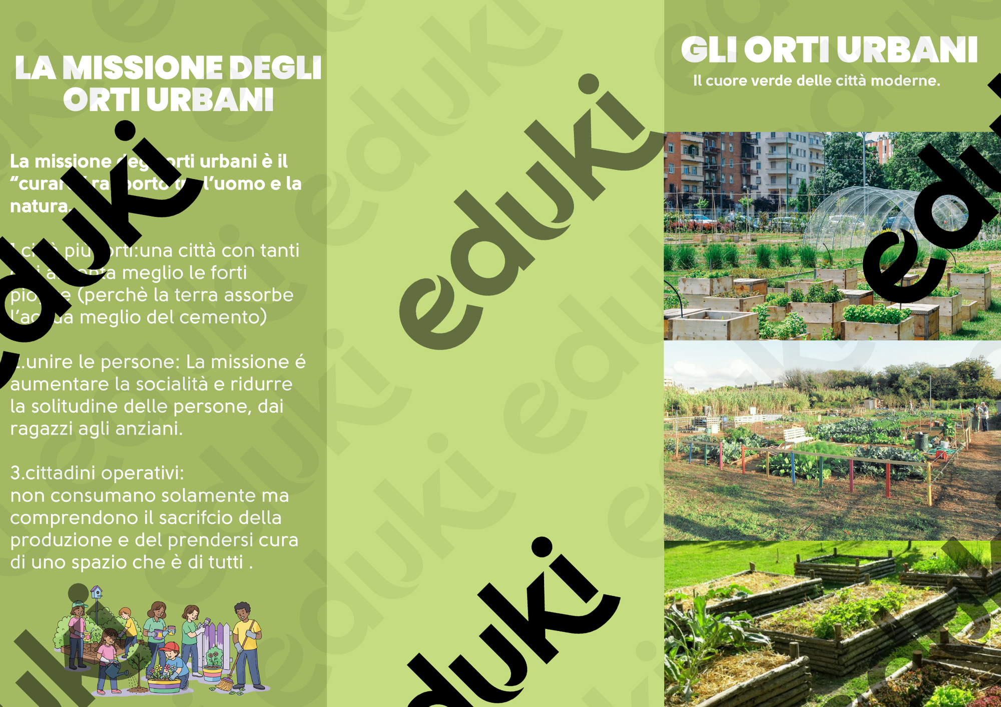 Brochure ORTI URBANI - Materiale didattico per la materia Tecnologia