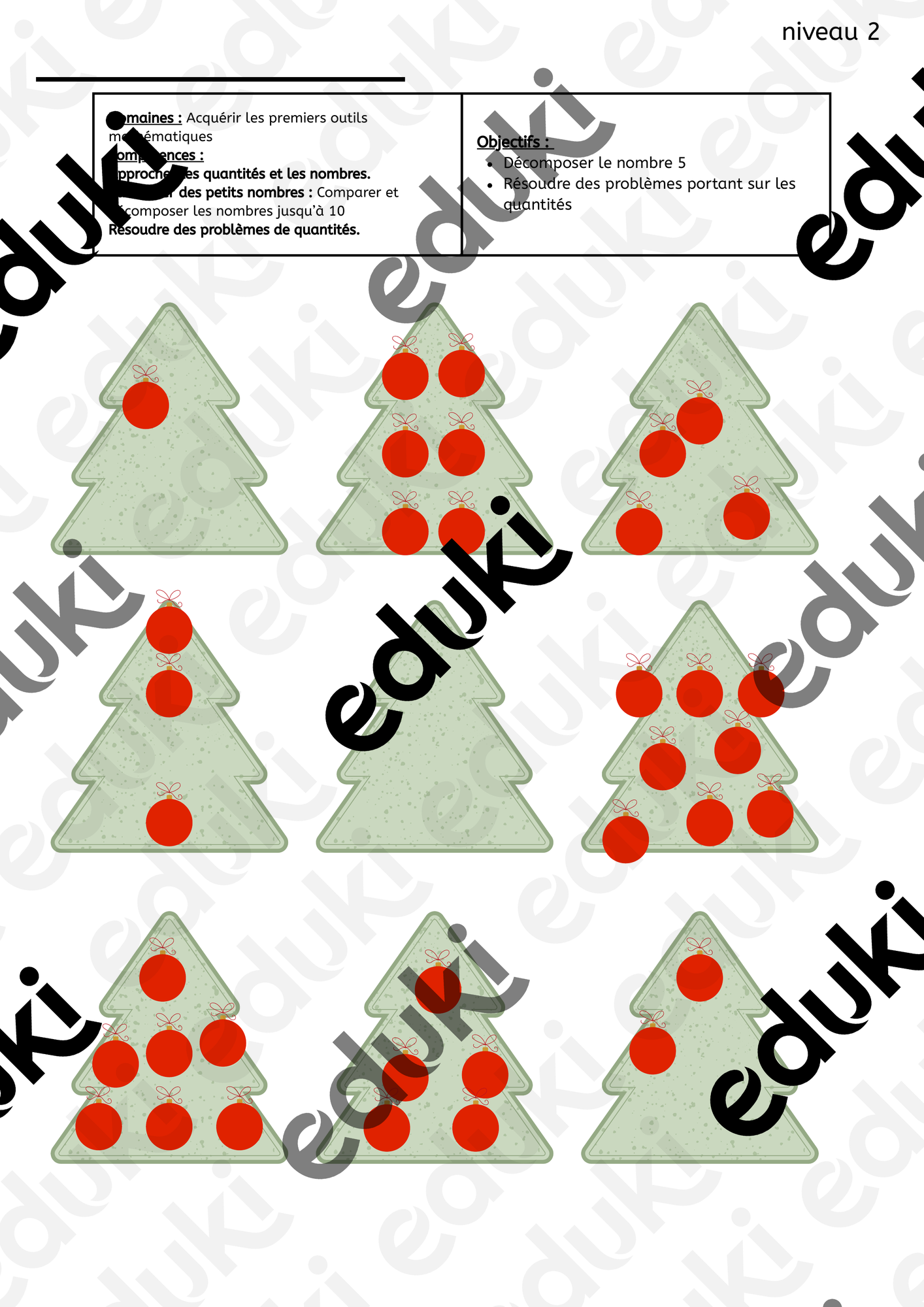 décomposition 5 sapins - Ressource pédagogique pour ton cours de ...