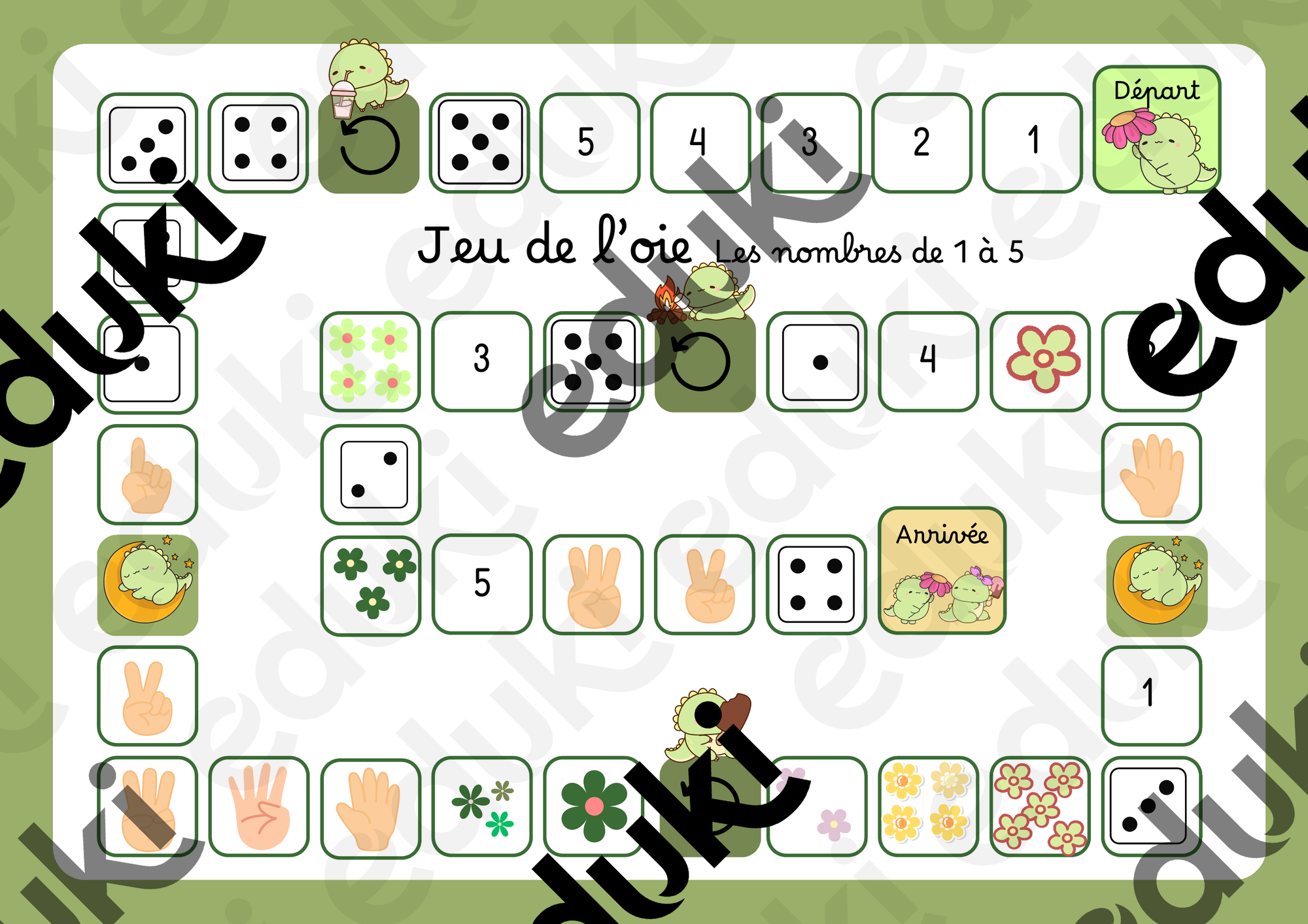 Jeu : reconnaissance des quantités - nombres. - Ressource pédagogique ...