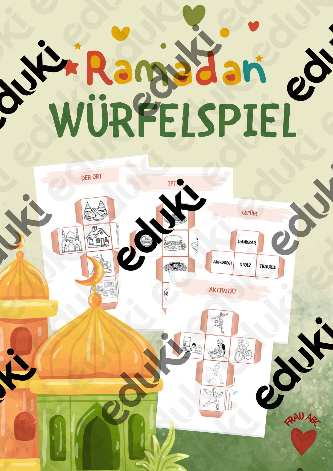 RAMADAN - Würfelspiel - Ramadangeschichte schreiben ...