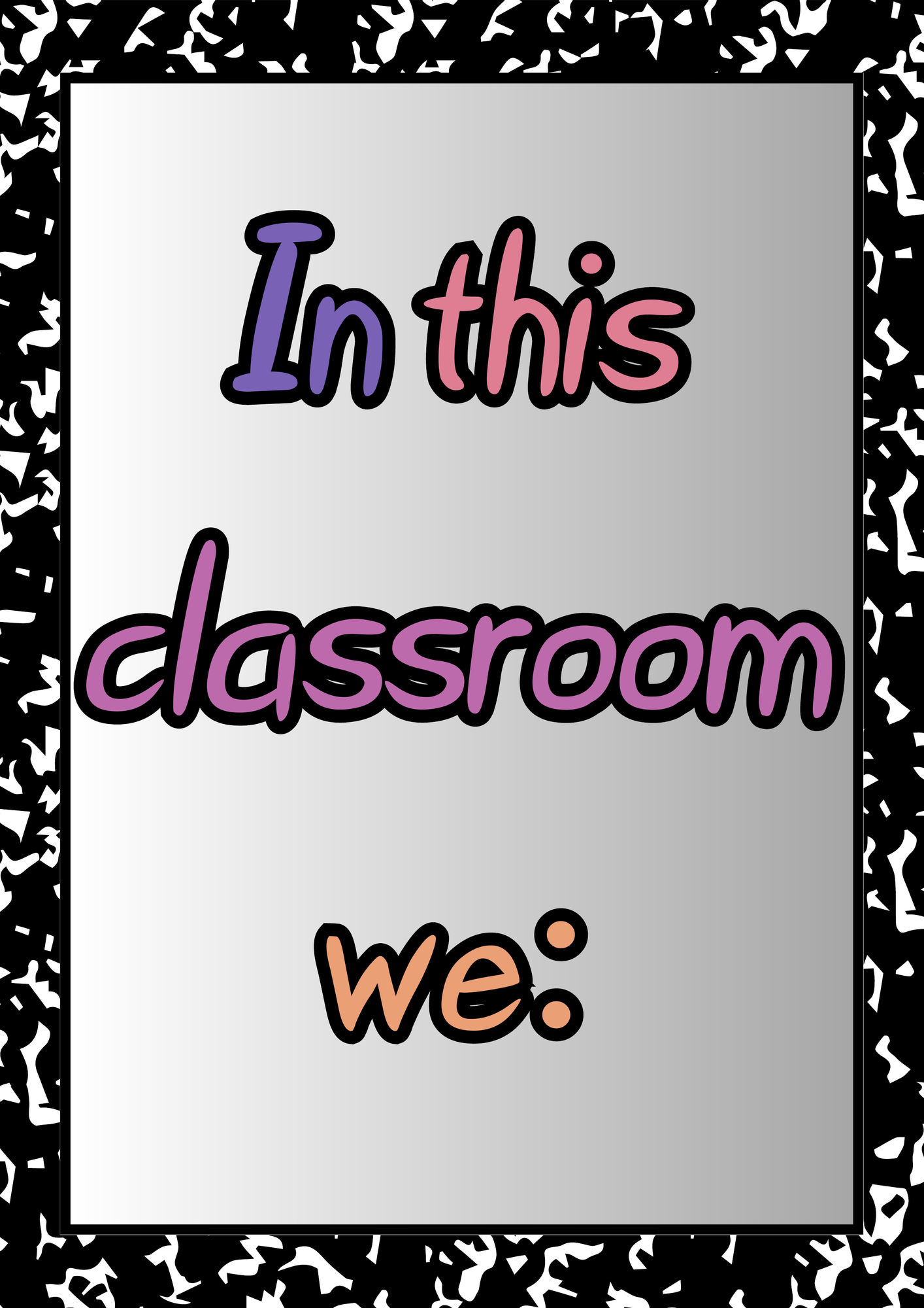 Classroom Rules Poster | Positive Classroom Behavior | Class ...