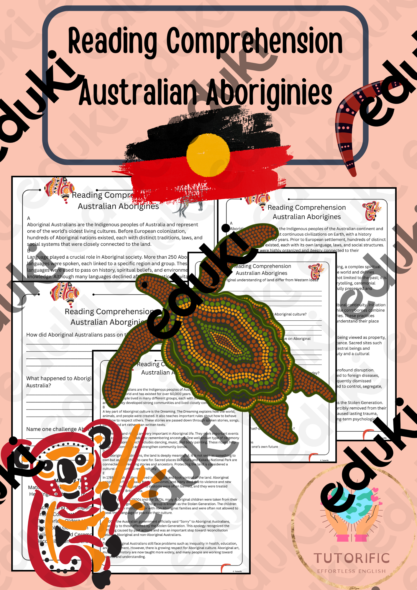 Australian Aborigines Reading Comprehension - Ressource pédagogique ...