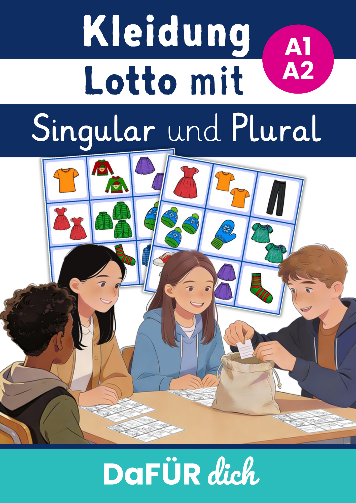 Kleidung im Singular und Plural | Spiel | Lotto | DaF DaZ ...