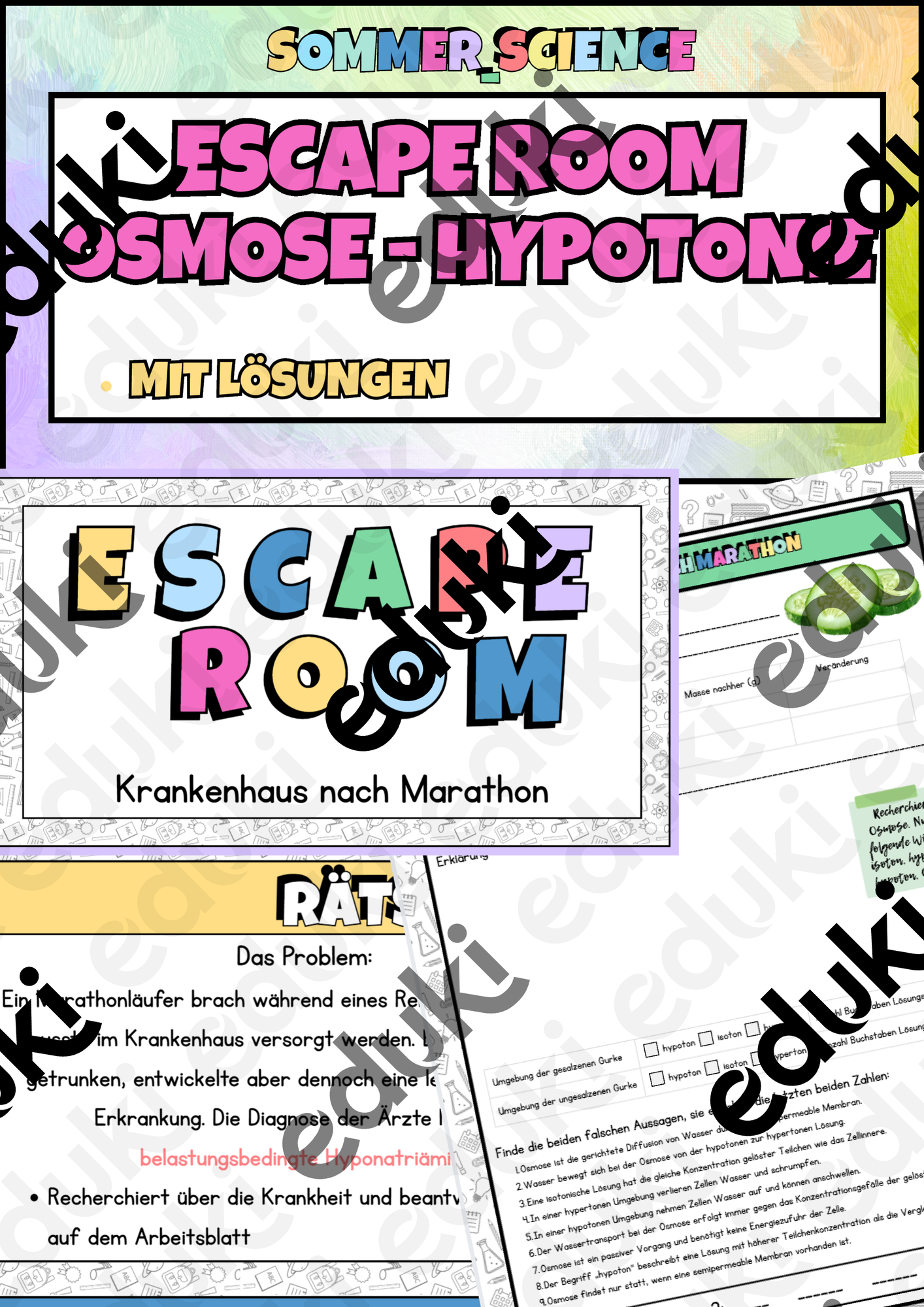 Escape Room Osmose Salze - Krankenhaus nach Marathon ...