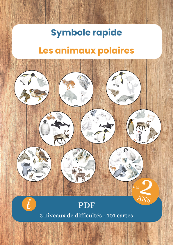 Jeu du symbole rapide – Animaux polaires – Observation et rapidité ...
