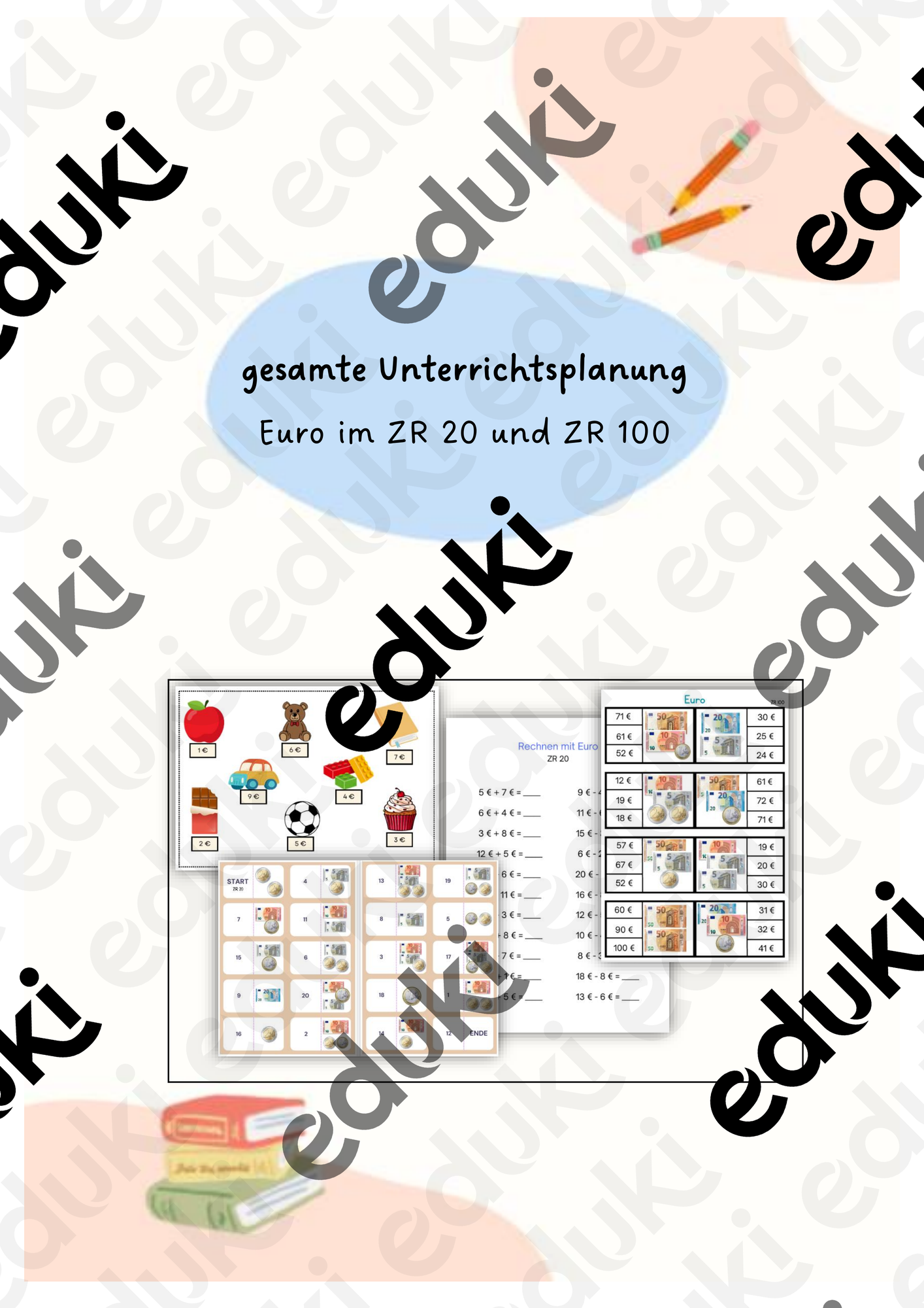 Gesamte Unterrichtsplanung: Euro (Scheine und Münzen ...