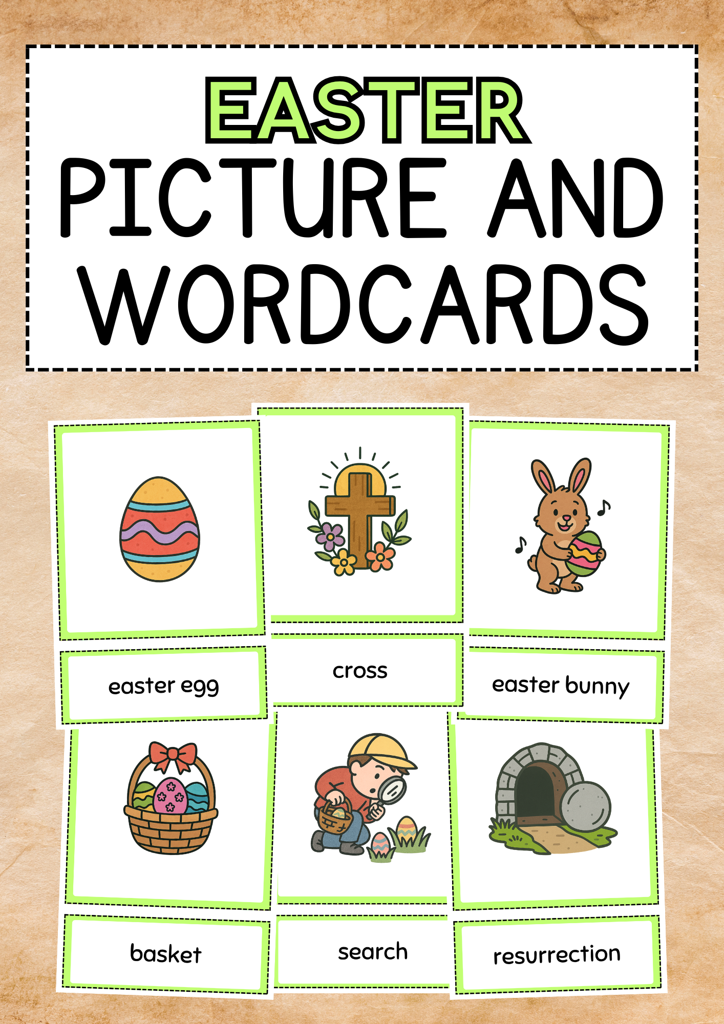 EASTER - PICTURE & WORD CARDS (Englisch Bildkarten ...