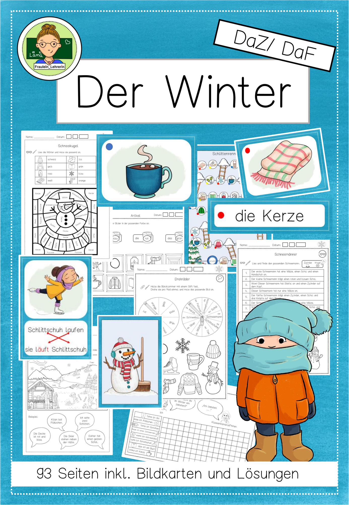 Materialpaket: Der Winter (DaZ und DaF) – Unterrichtsmaterial im Fach ...