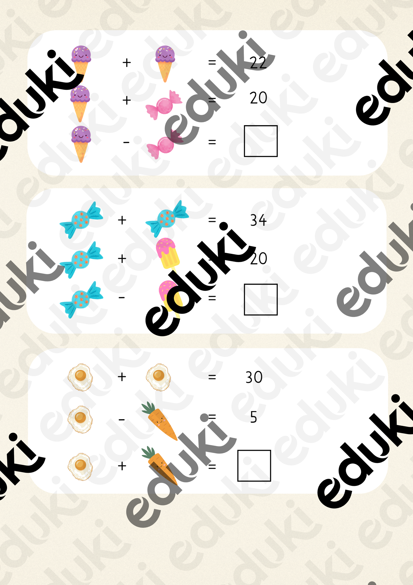Lerntheke Mathe Plus und Minus – Unterrichtsmaterial im Fach Mathematik